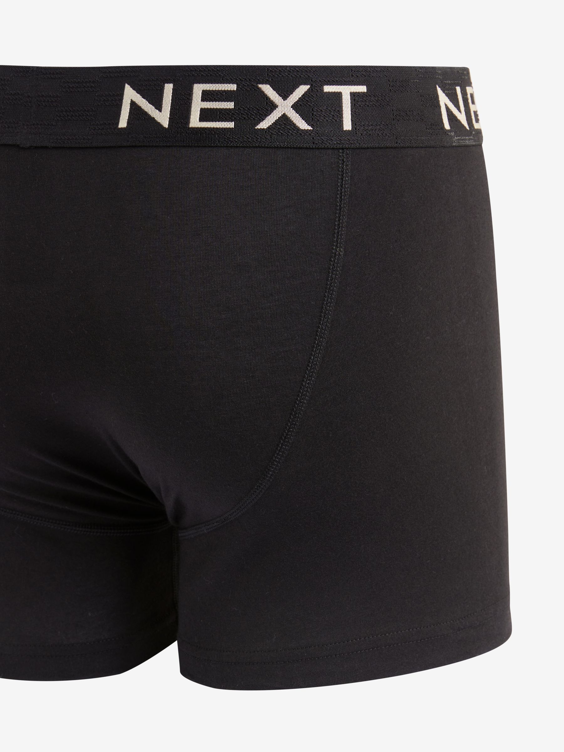 Buy Black Textured Pink/Green/Neutral Waistband 10 pack A-Front Boxers ...