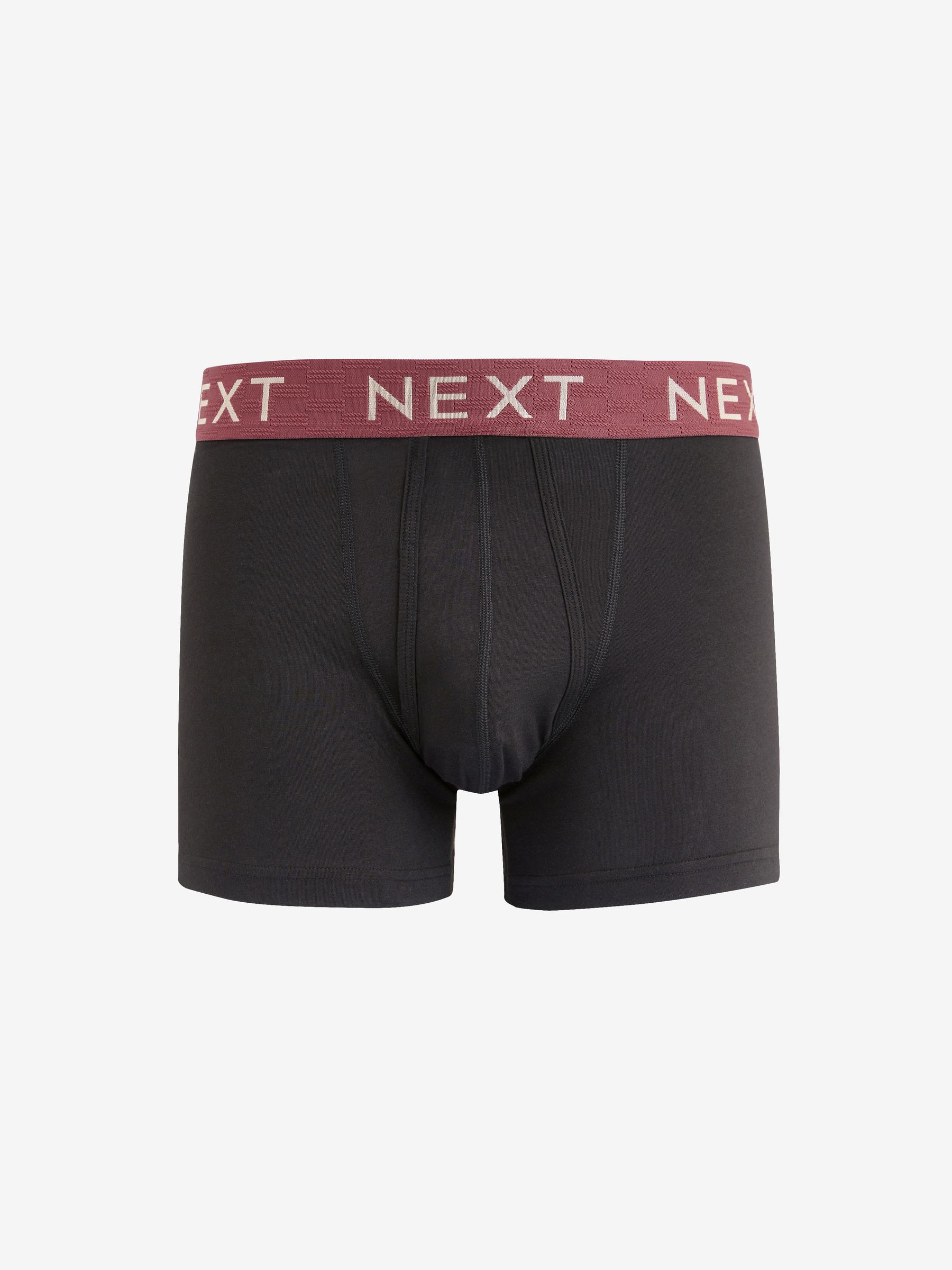 Buy Black Textured Pink/Green/Neutral Waistband 10 pack A-Front Boxers ...