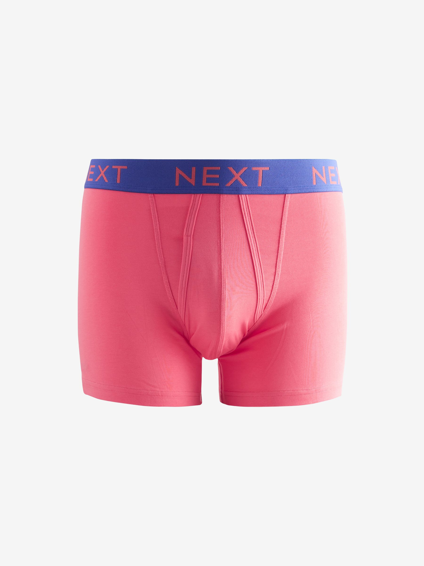 Buy Bright Green/Orange/Blue Contrast Colour 10 pack A-Front Boxers ...