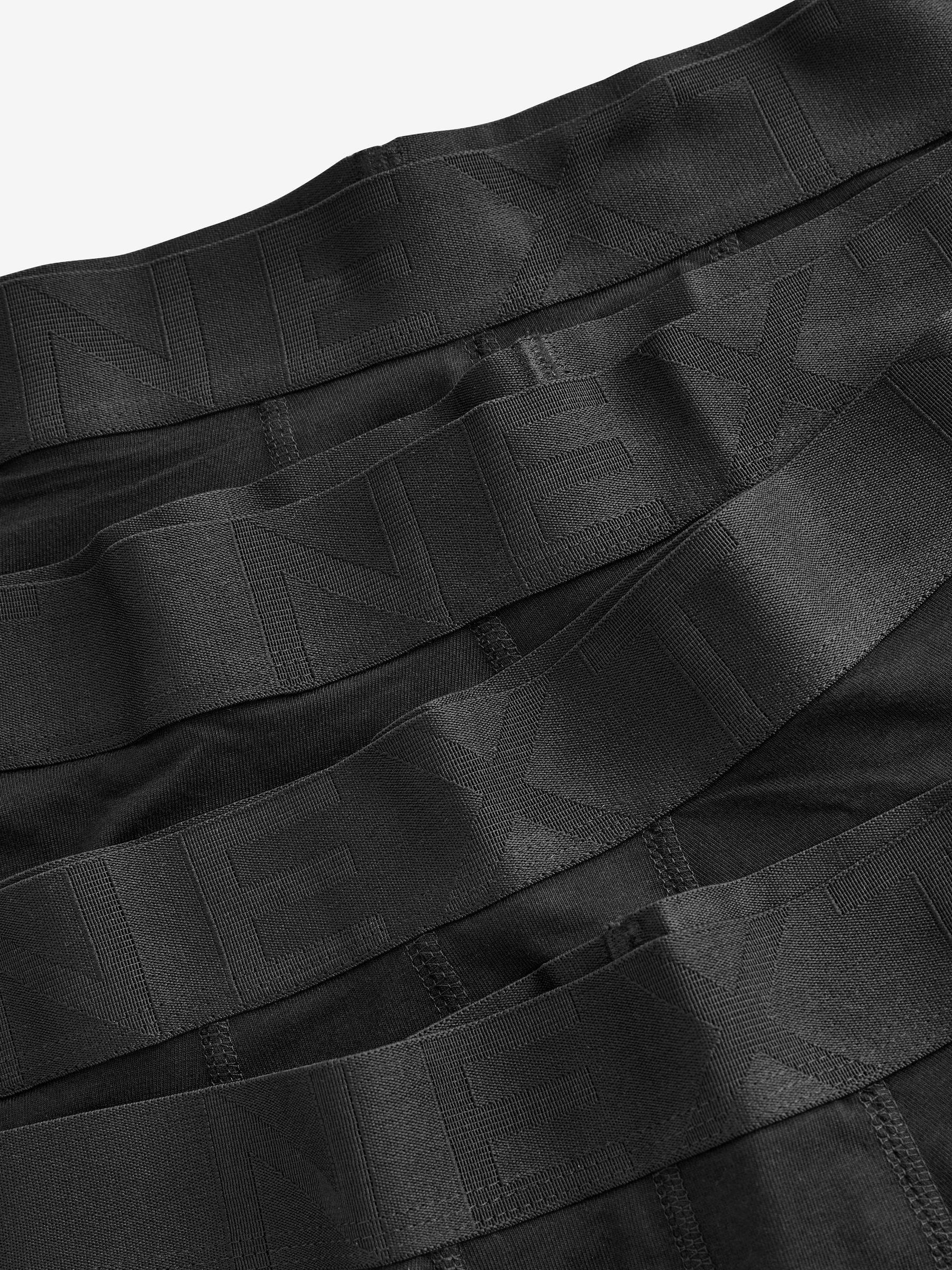 Buy Black Big Text Tonal Waistband 4 Pack Hipster Boxers from Next Bahrain