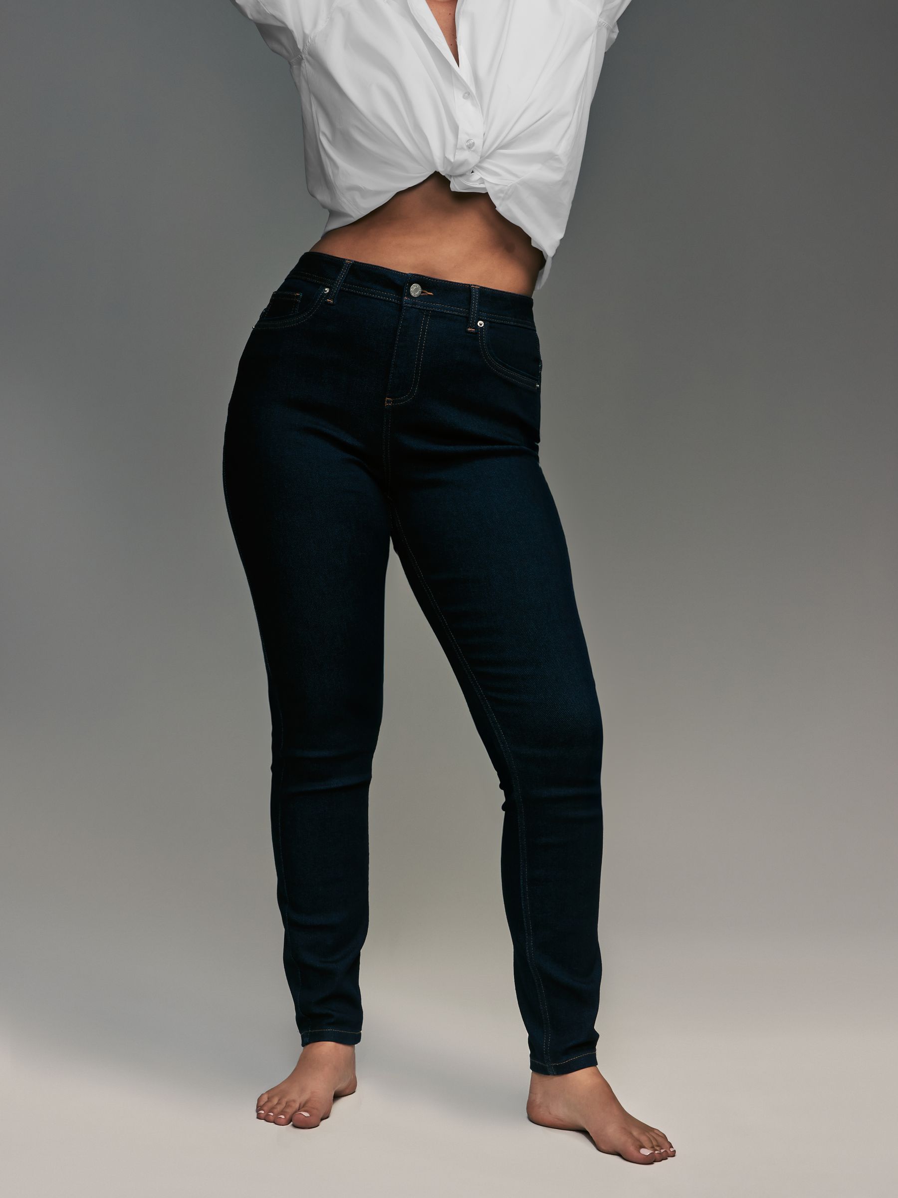 Buy Rinse Blue Super Soft Skinny Hourglass Jeans from Next Portugal
