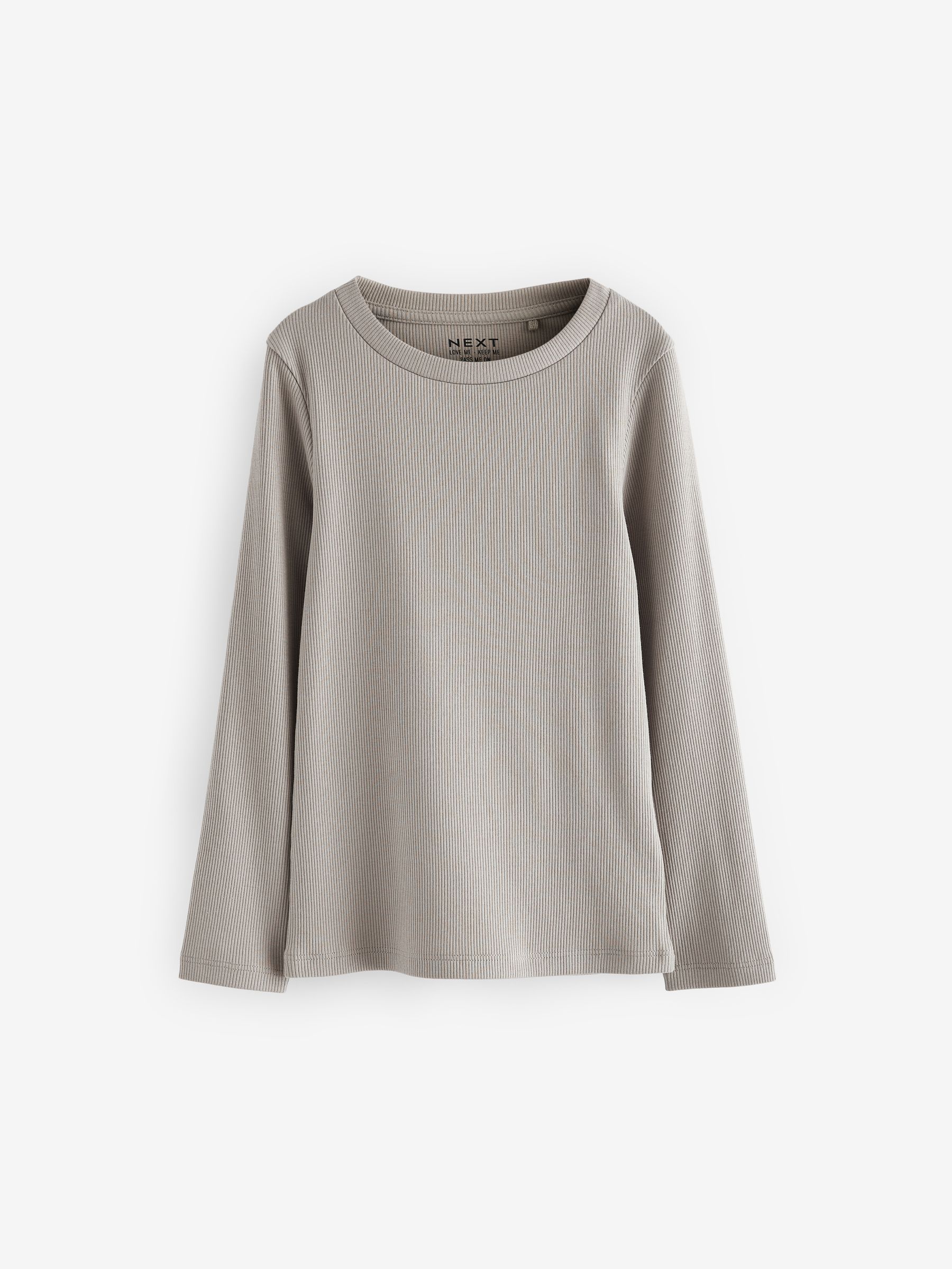 Buy Multi Ribbed Long Sleeve Tops 5 Pack (3-16yrs) from Next Australia