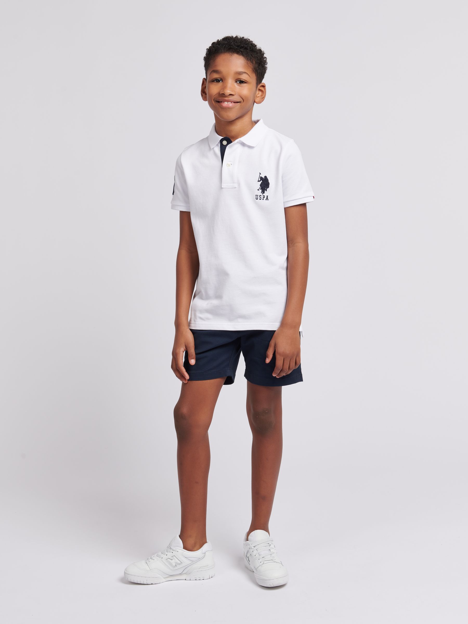 Buy U.S. Polo Assn. White Player 3 Polo Shirt from the Next UK online shop