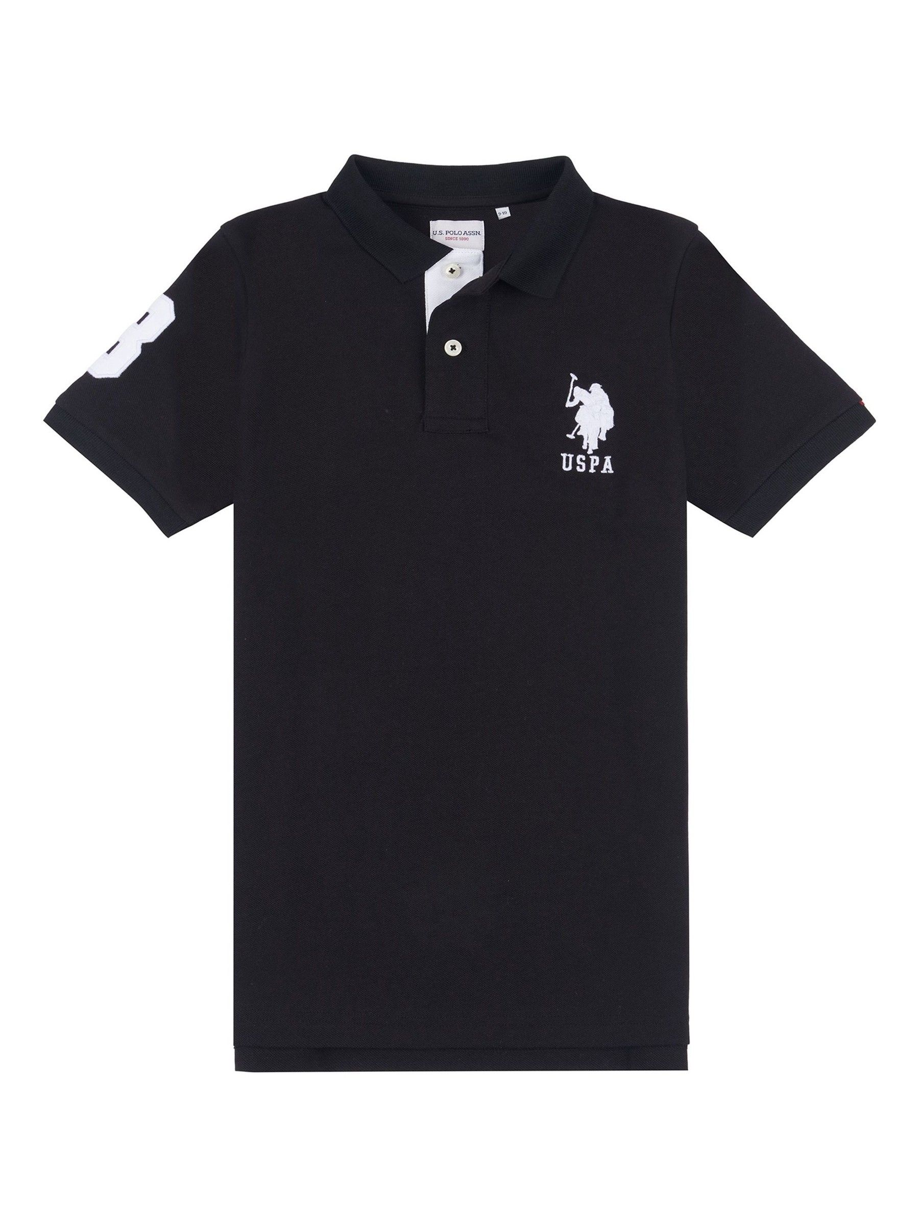 Buy U.S. Polo Assn. Black Player 3 Polo Shirt from the Next UK online shop