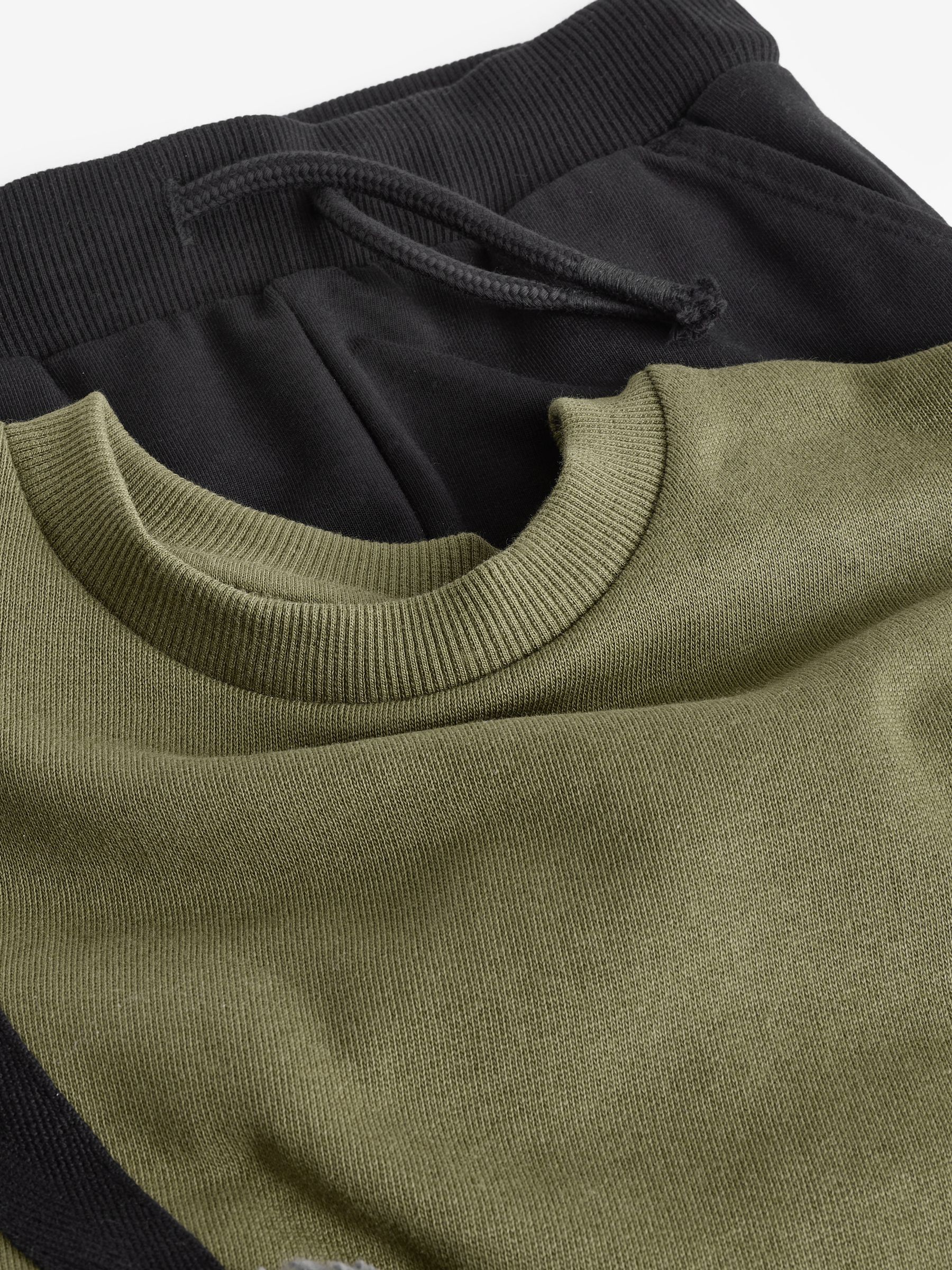 Buy Khaki Green Panda Utility Bumbag Crew Neck 100% Cotton Sweatshirt ...