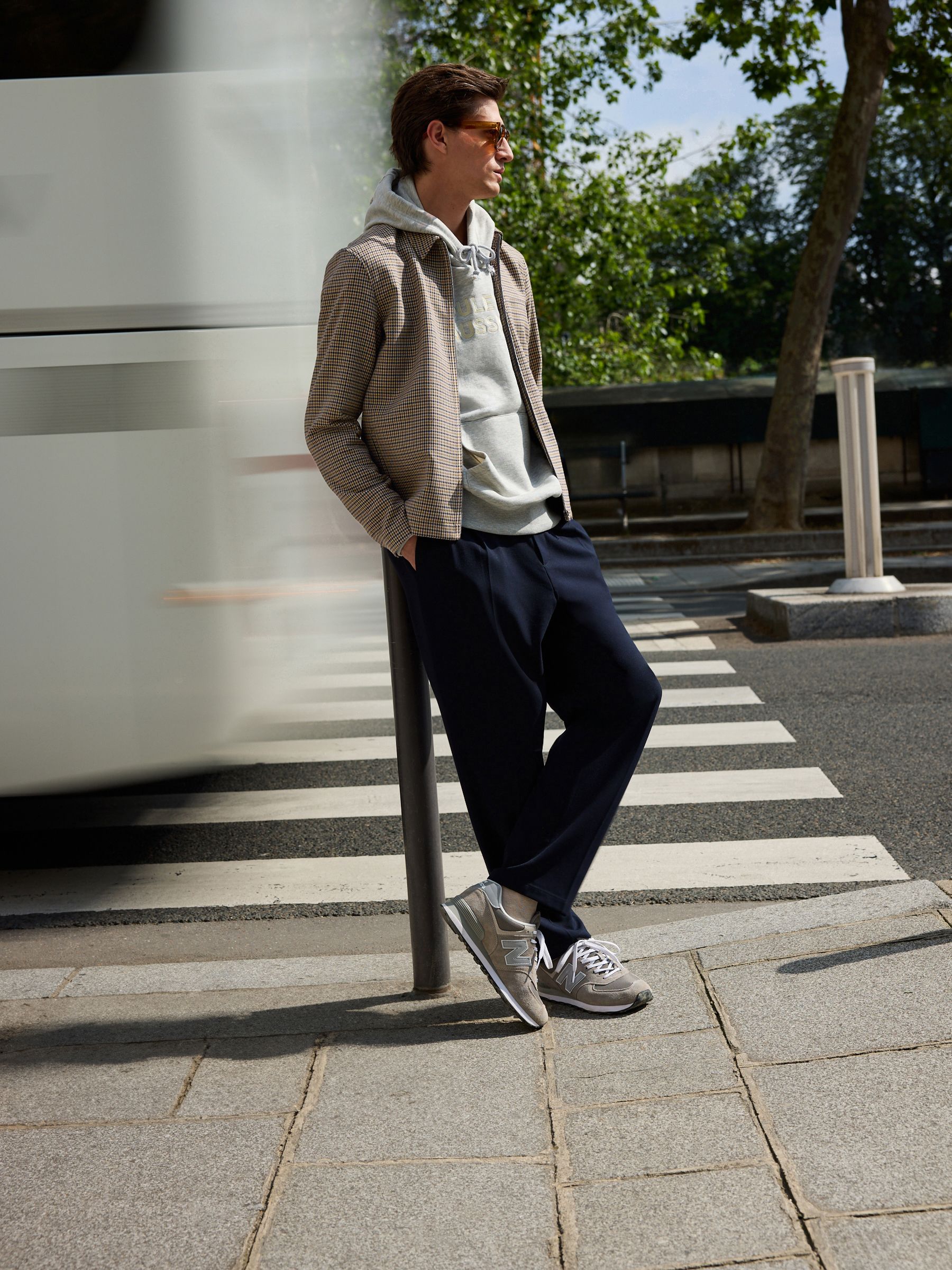 Buy Neutral Dogtooth Check Shacket from Next Ireland