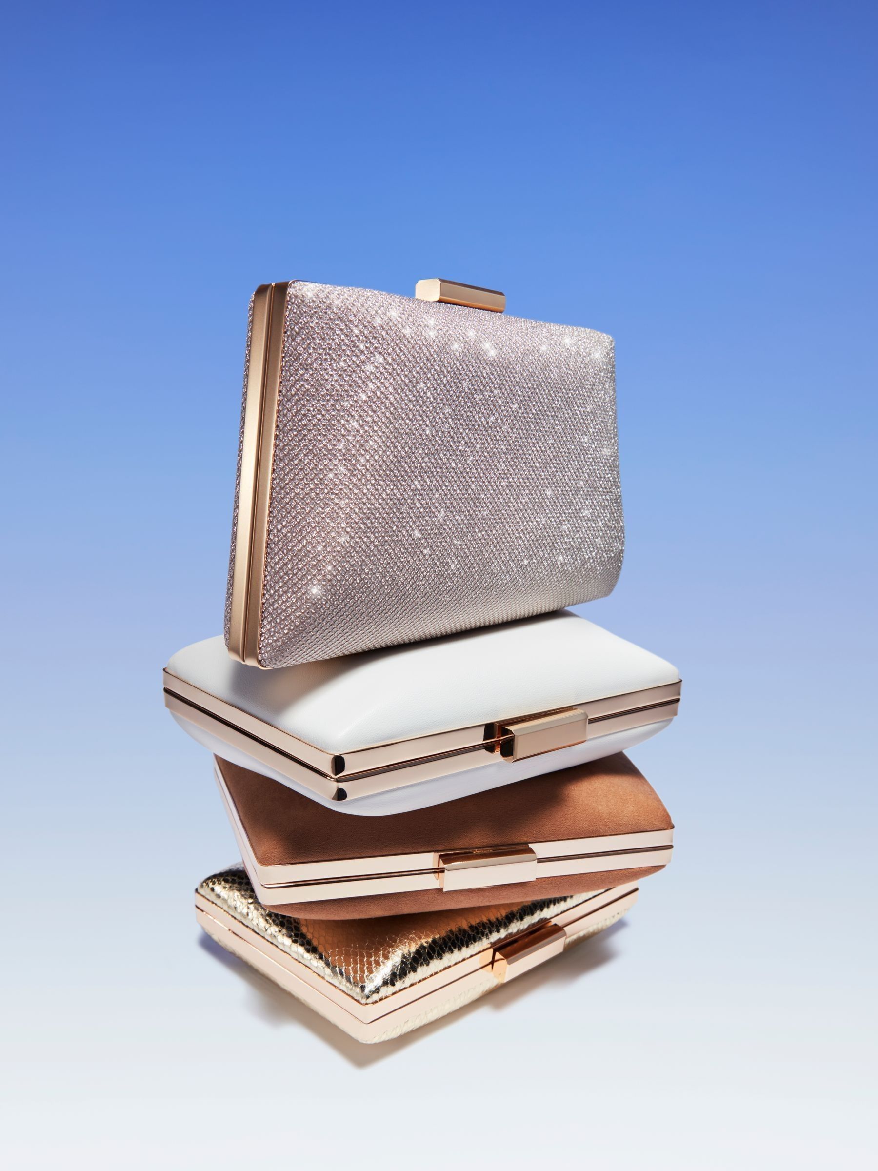 Buy Dune London Brown Bellaria Angled Frame Clutch Bag from the Next UK ...