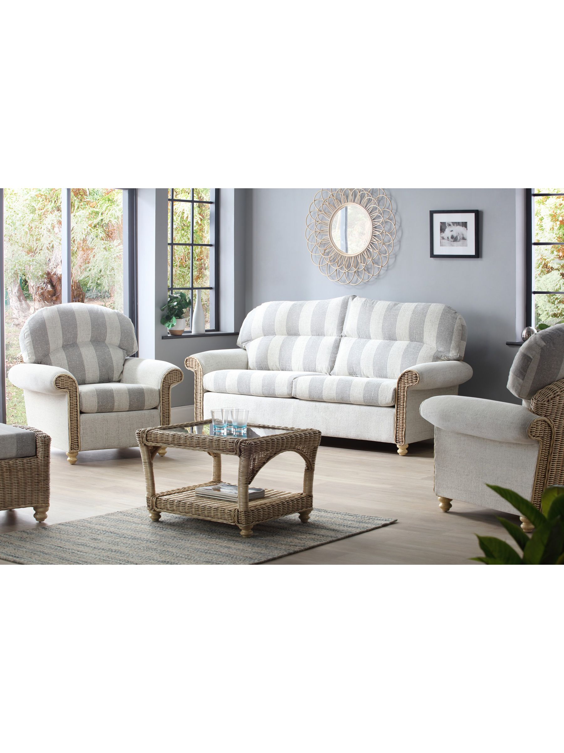 Buy Desser Natural Samford Conservatory Glass Top Coffee Table from the ...