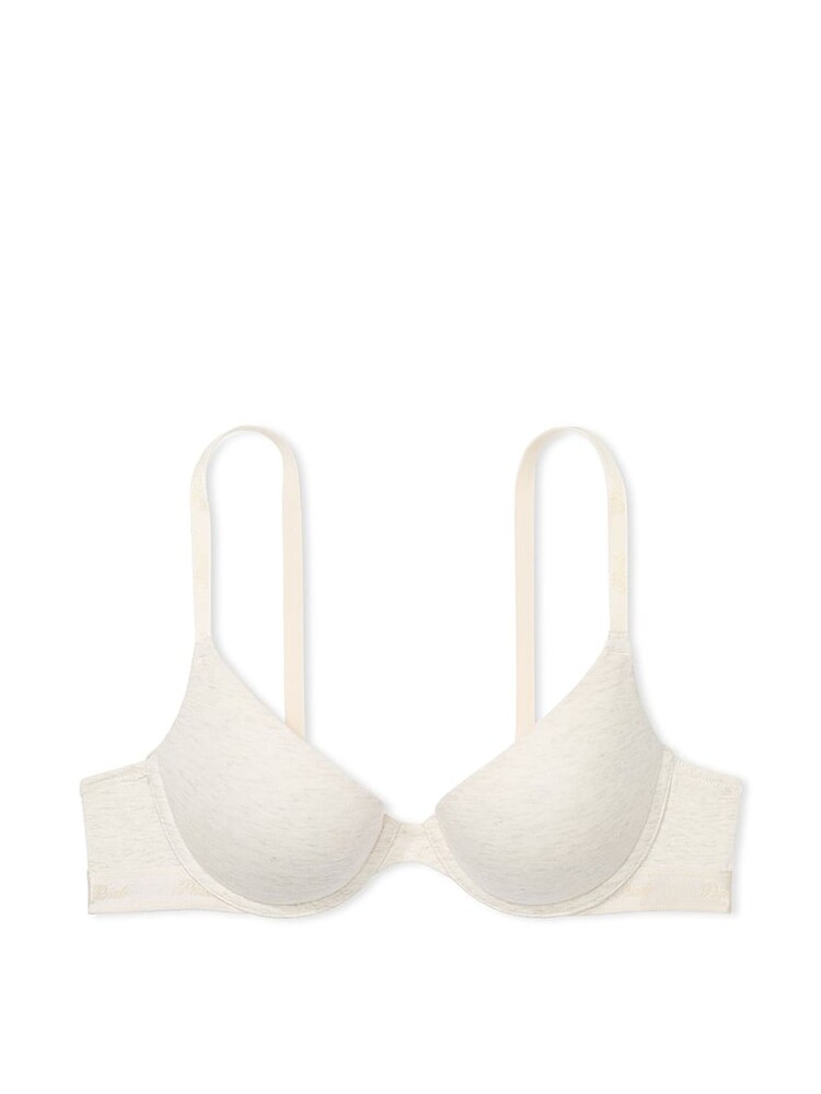 Buy Victoria's Secret PINK Nude Oatmeal Heather Push Up Bra from Next ...