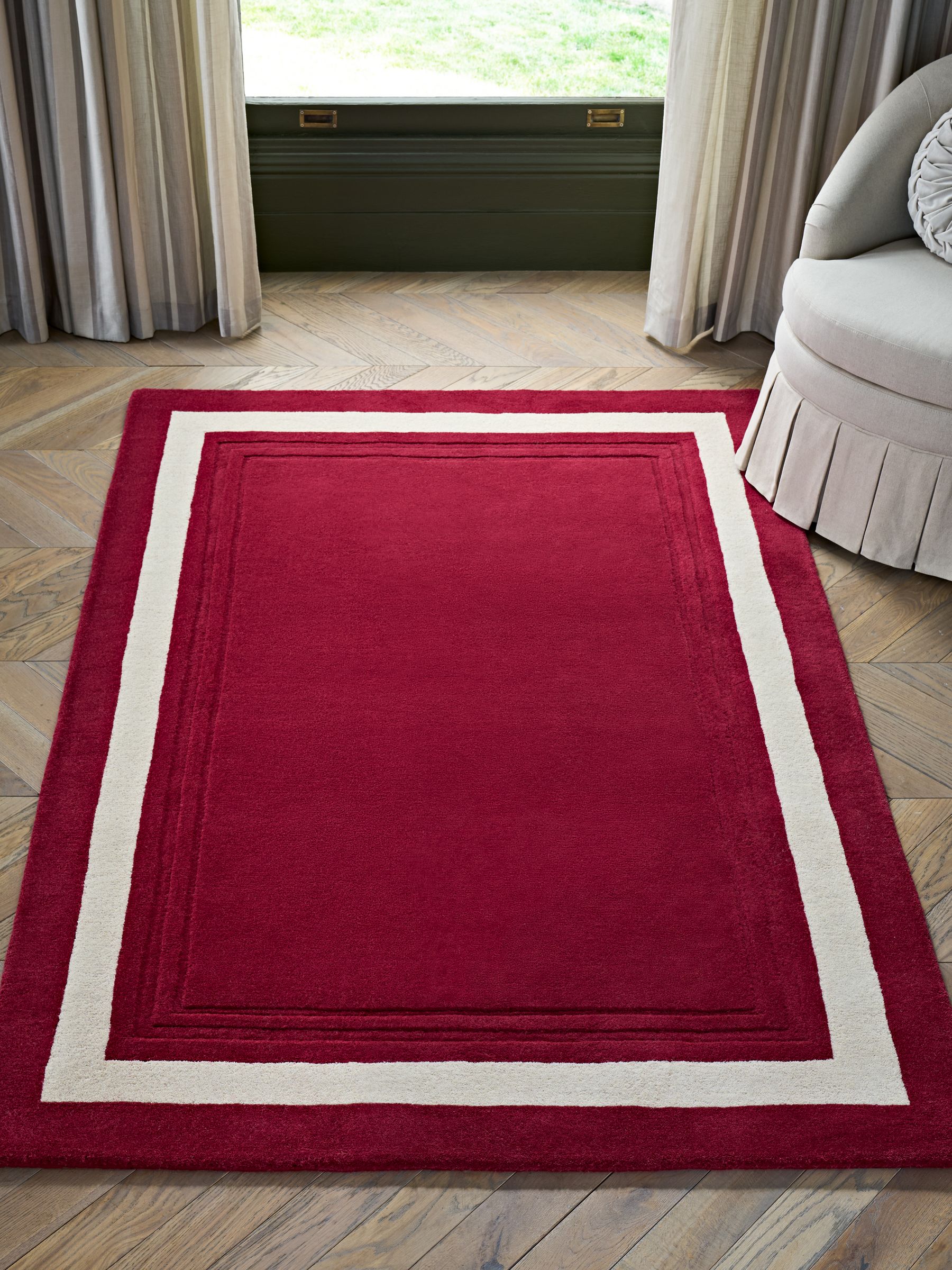 Buy Laura Ashley Red Cranberry Lewes Rug from the Next UK online shop
