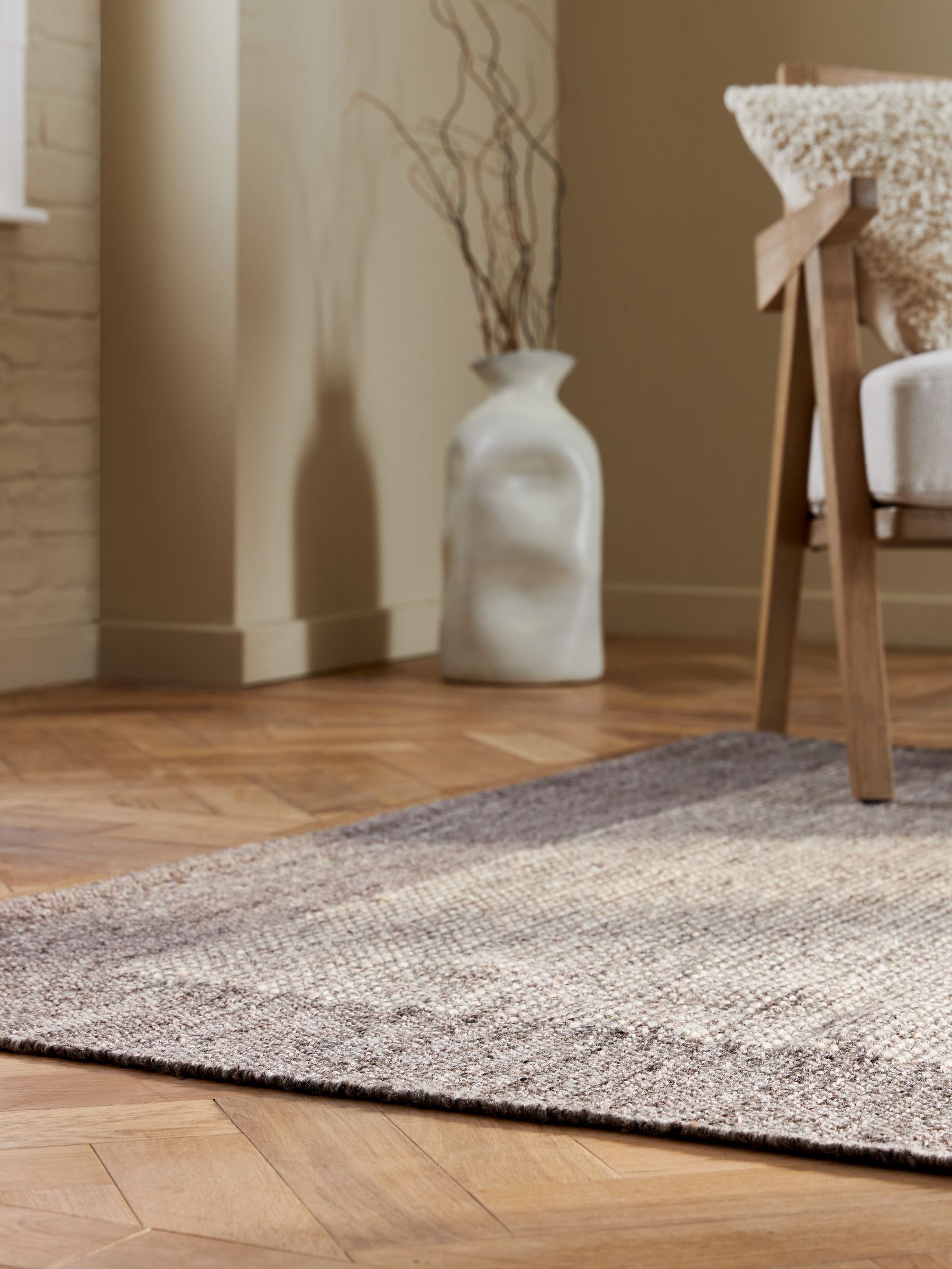 Buy Grey Elea Border Rug from the Next UK online shop