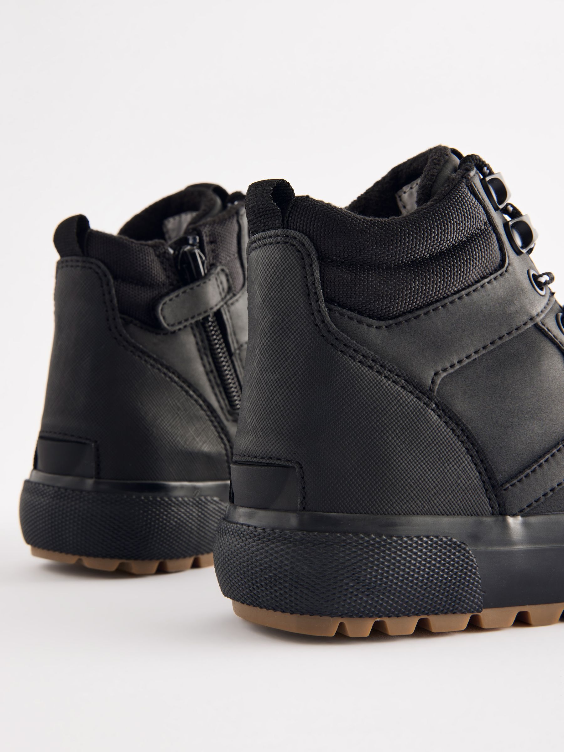 Buy Black Standard Fit (F) Cleated High Top Boots from Next Australia