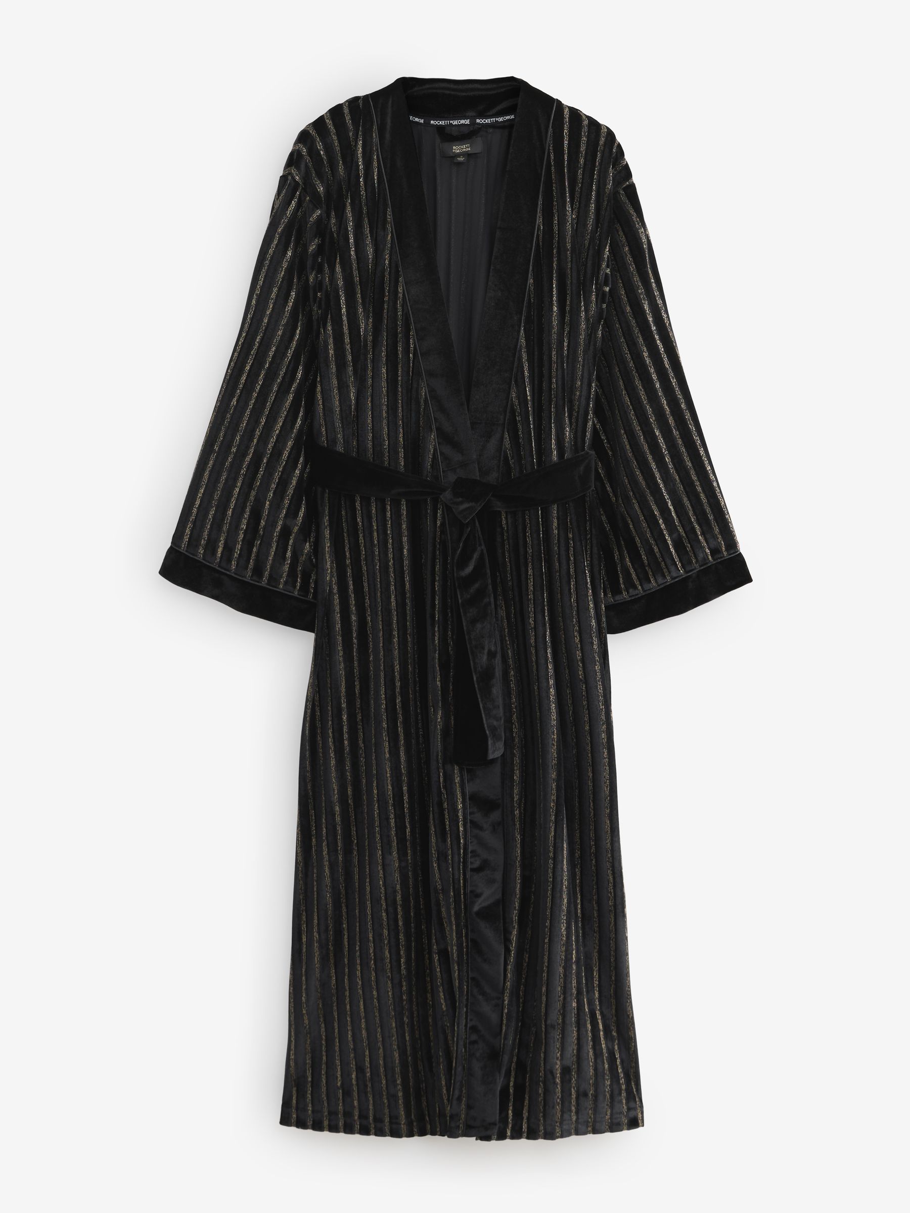 Buy Rockett St George Black and Gold Metallic Stripe Robe from Next Ireland