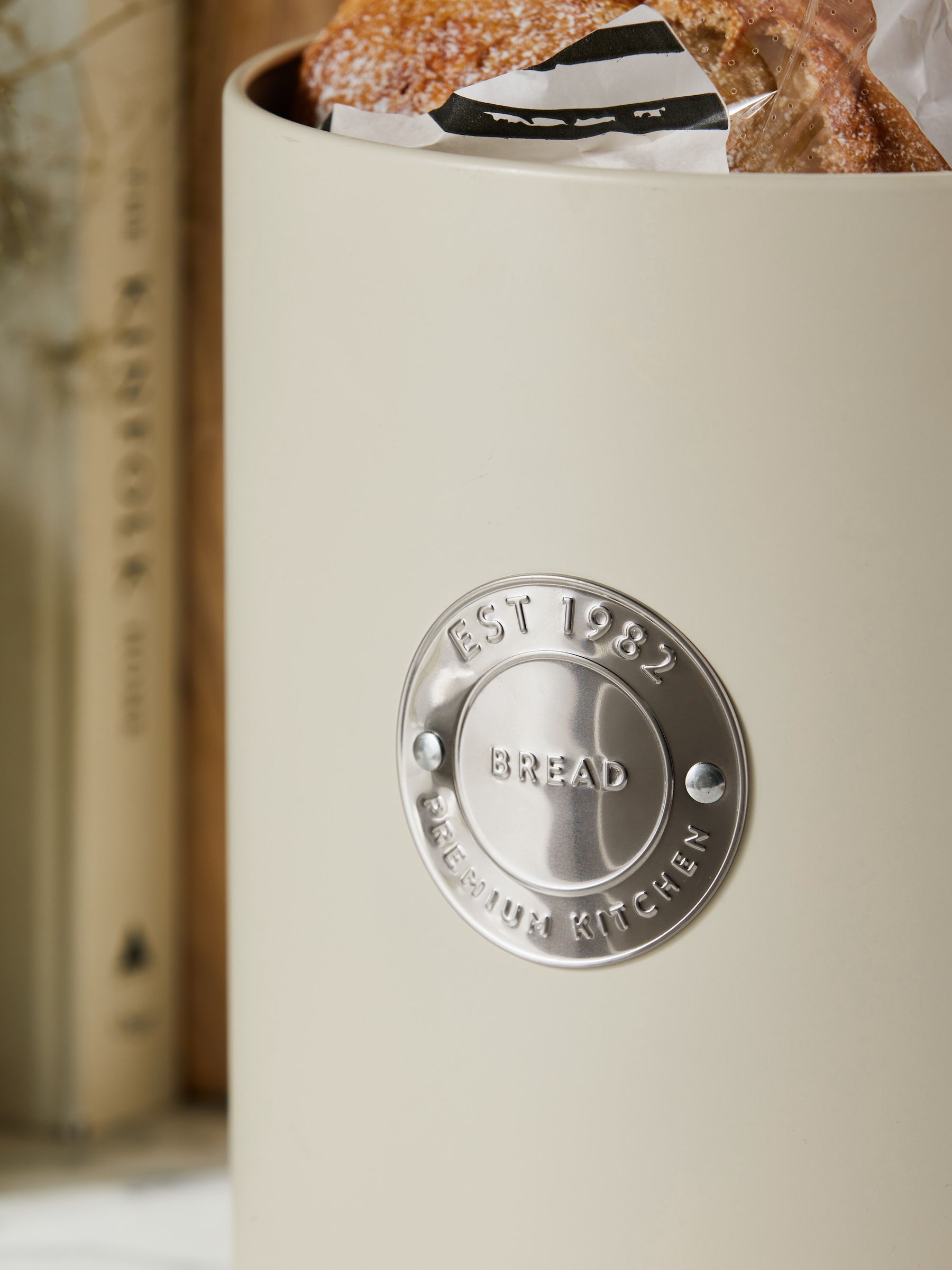 Buy Cream Badge Bread Bin from the Next UK online shop