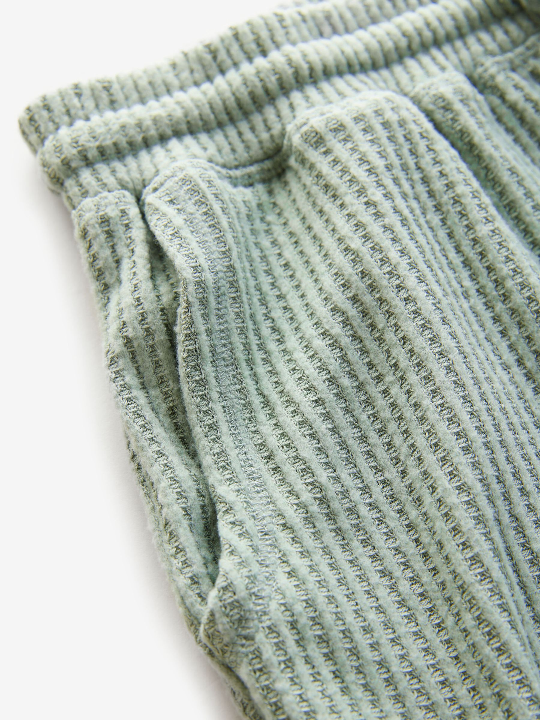 Buy Sage Green Cosy Waffle Long Sleeve Pyjamas from the Next UK online shop