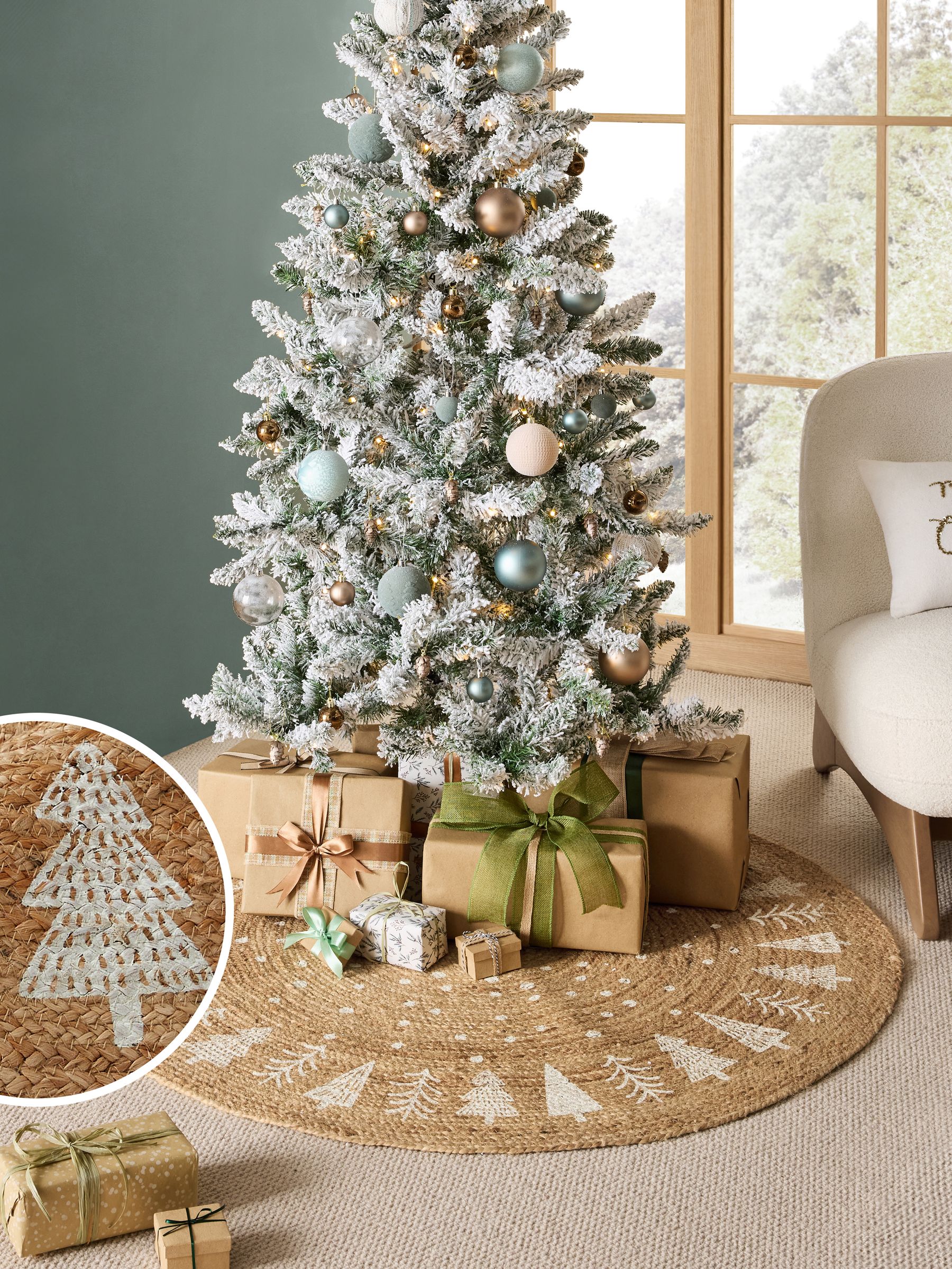 Buy Natural Jute Scandi Christmas Tree Mat from the Next UK online shop