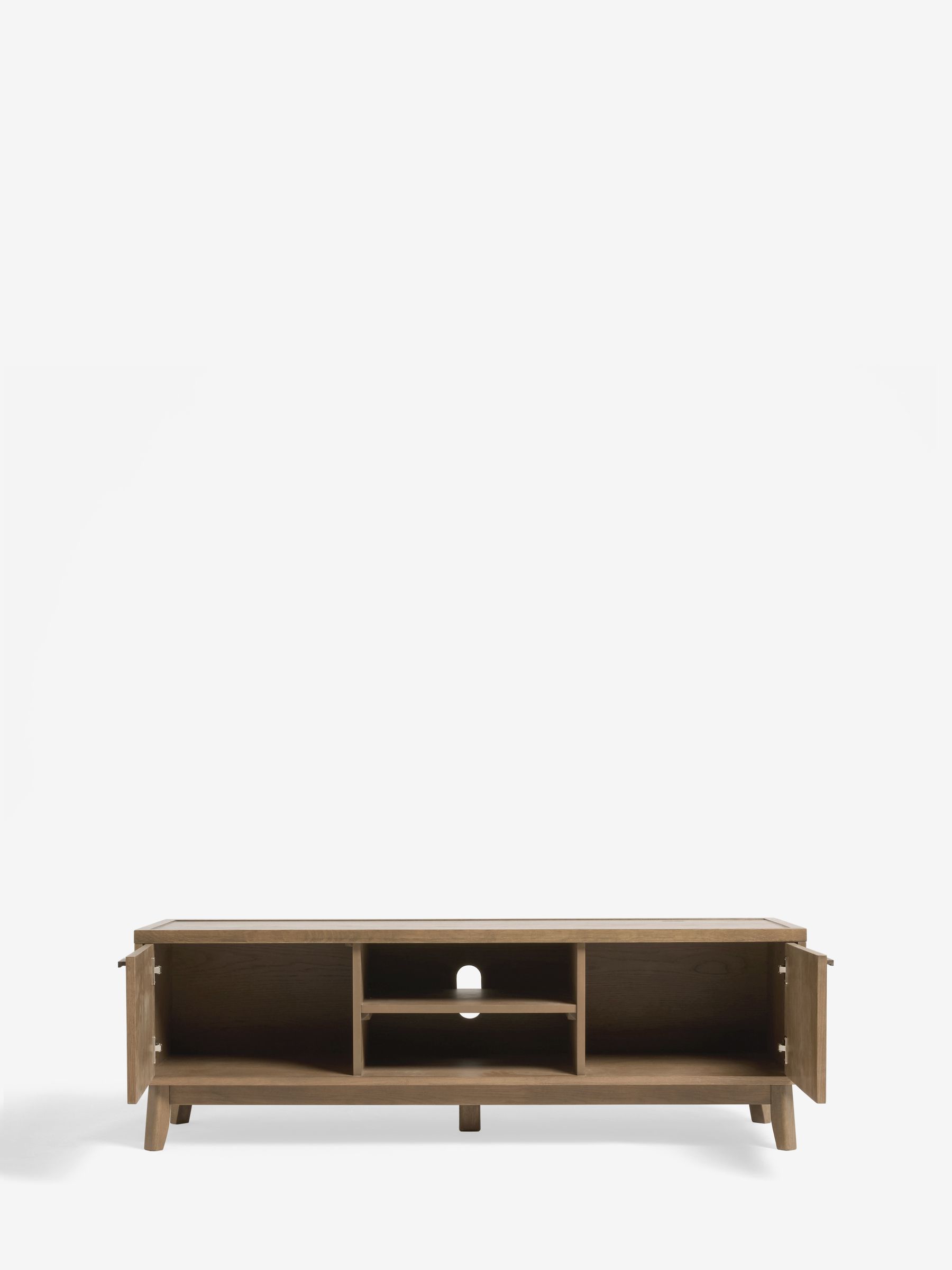 Buy Natural Tetbury Solid Oak and veneer Up to 65 inch TV Unit from the ...