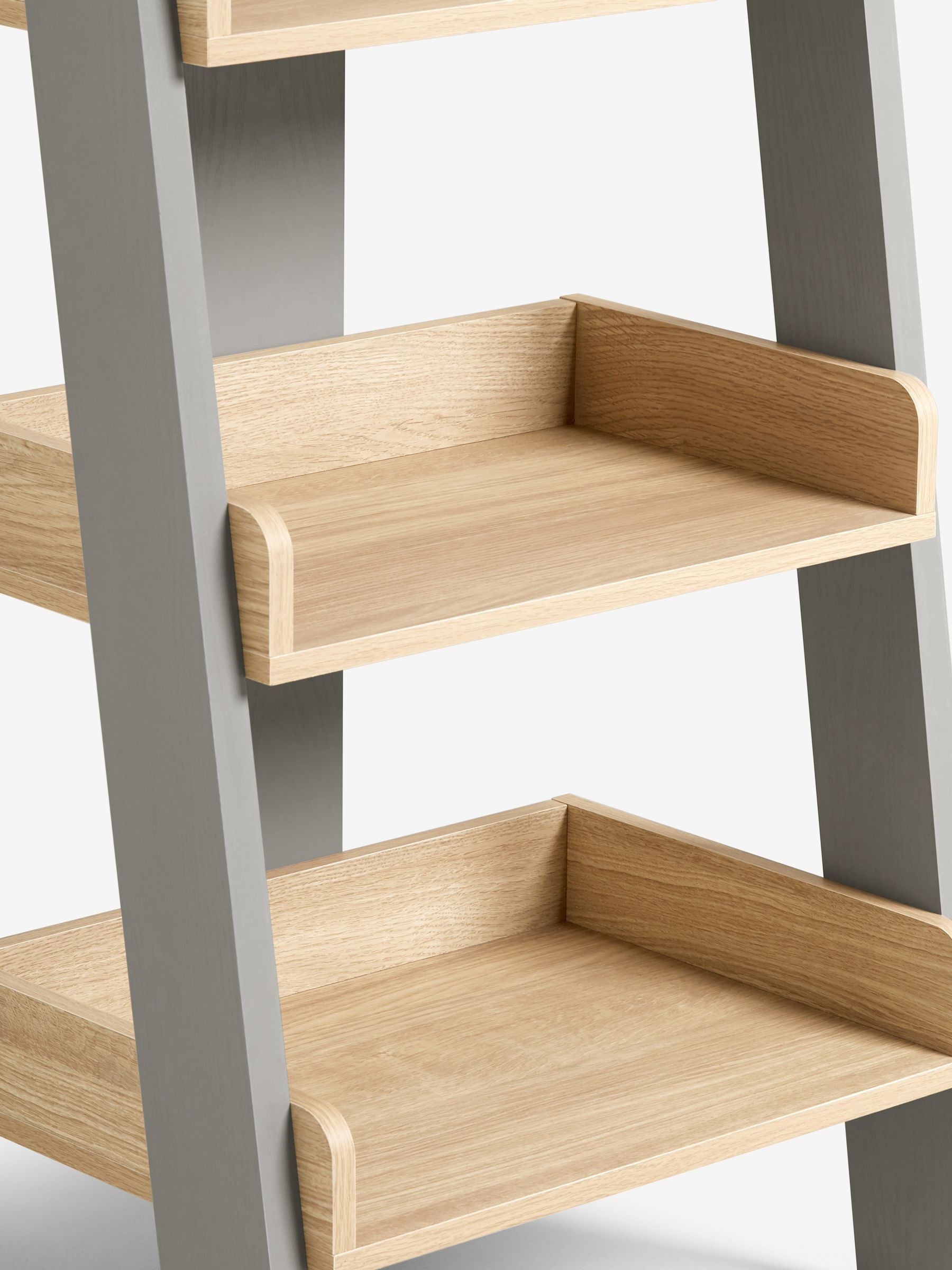 Buy Dove Grey Malvern Oak Effect Narrow Ladder Shelf from the Next UK ...