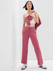 Buy Gap Pink Logo Bootcut Sweat Trousers from the Next UK online shop