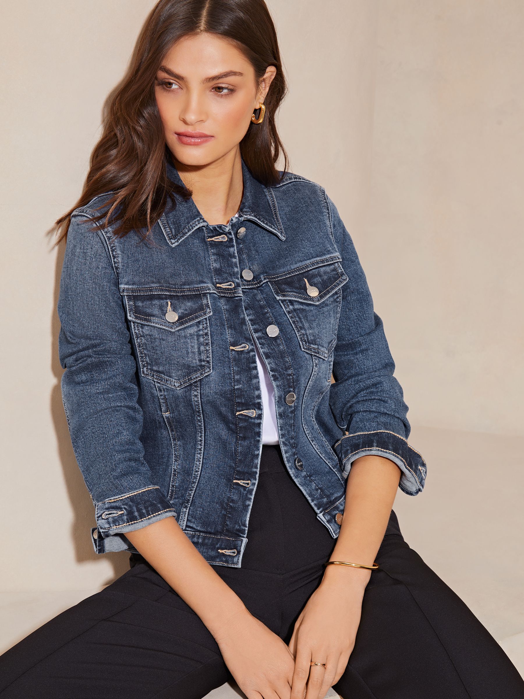 Buy Lipsy Mid Blue Classic Fitted Denim Jacket from Next Australia