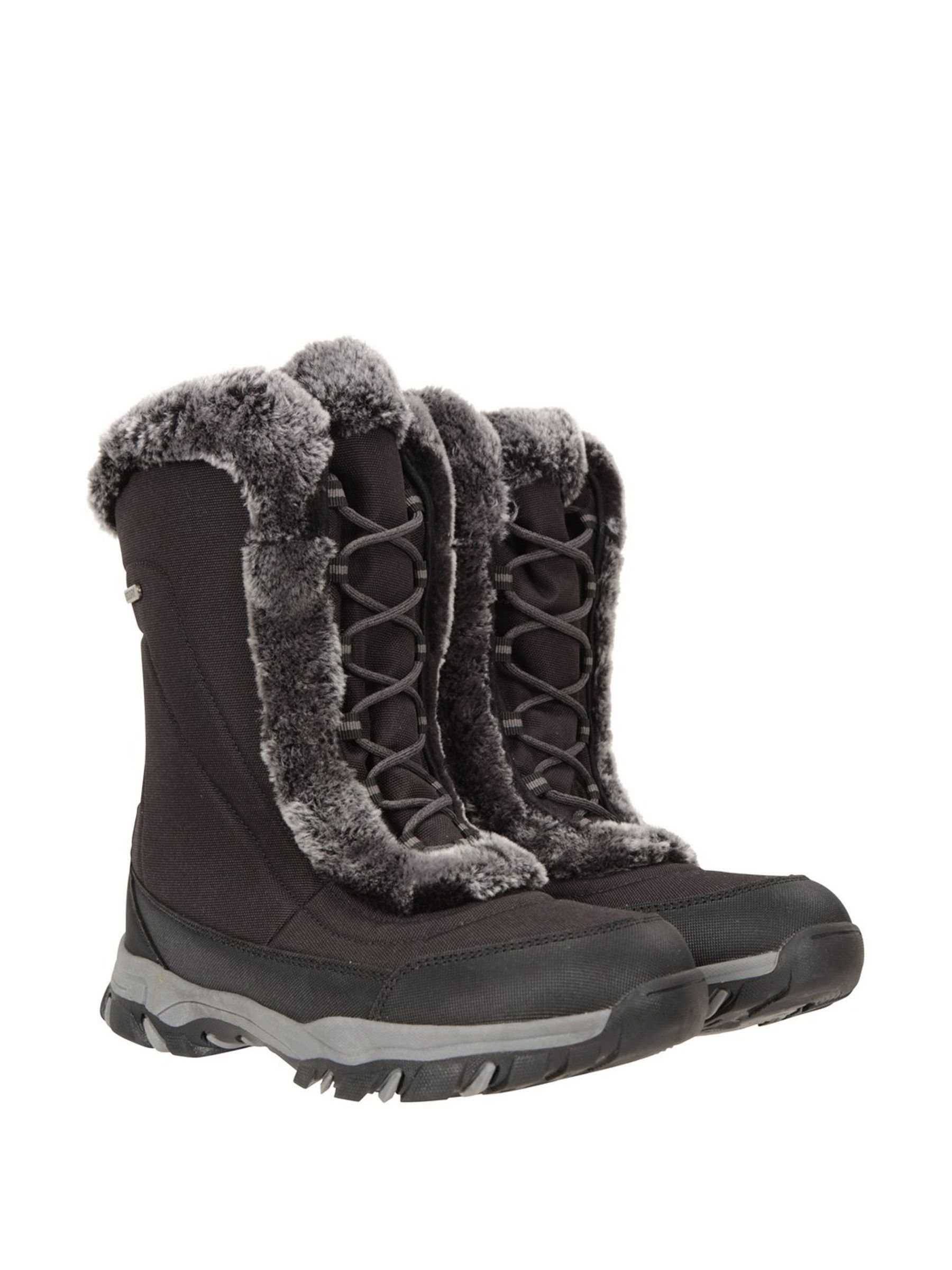 Buy Mountain Warehouse Black Ohio Womens Thermal Fleece Lined Snow Boot ...