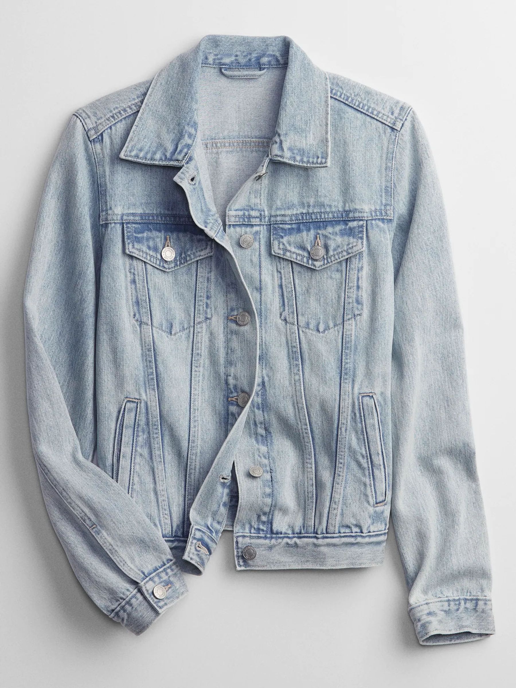 Buy Gap Light Blue Icon Denim Jacket from the Next UK online shop
