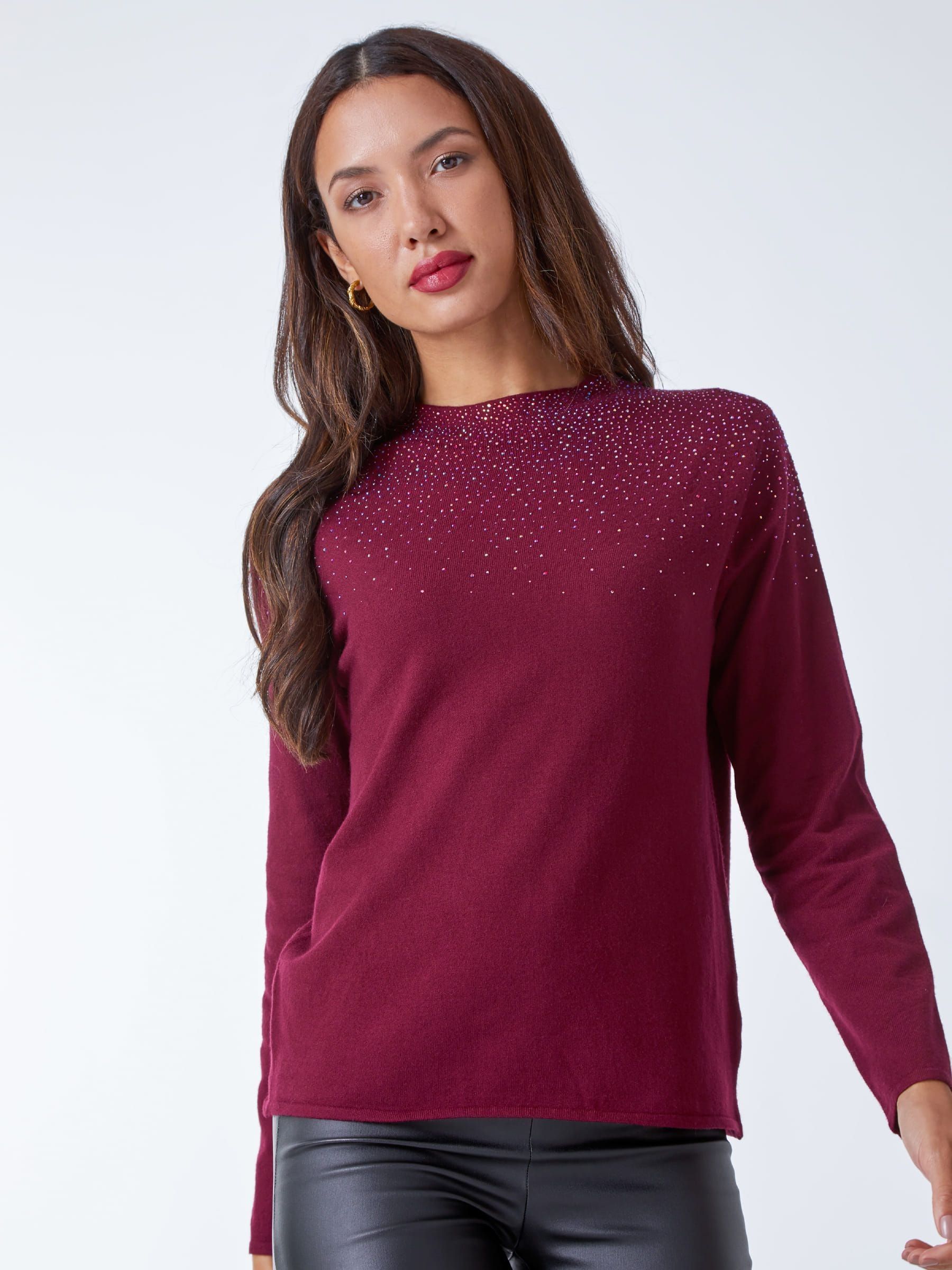Buy Roman Red Originals Diamante Long Sleeve Jumper from the Next UK ...