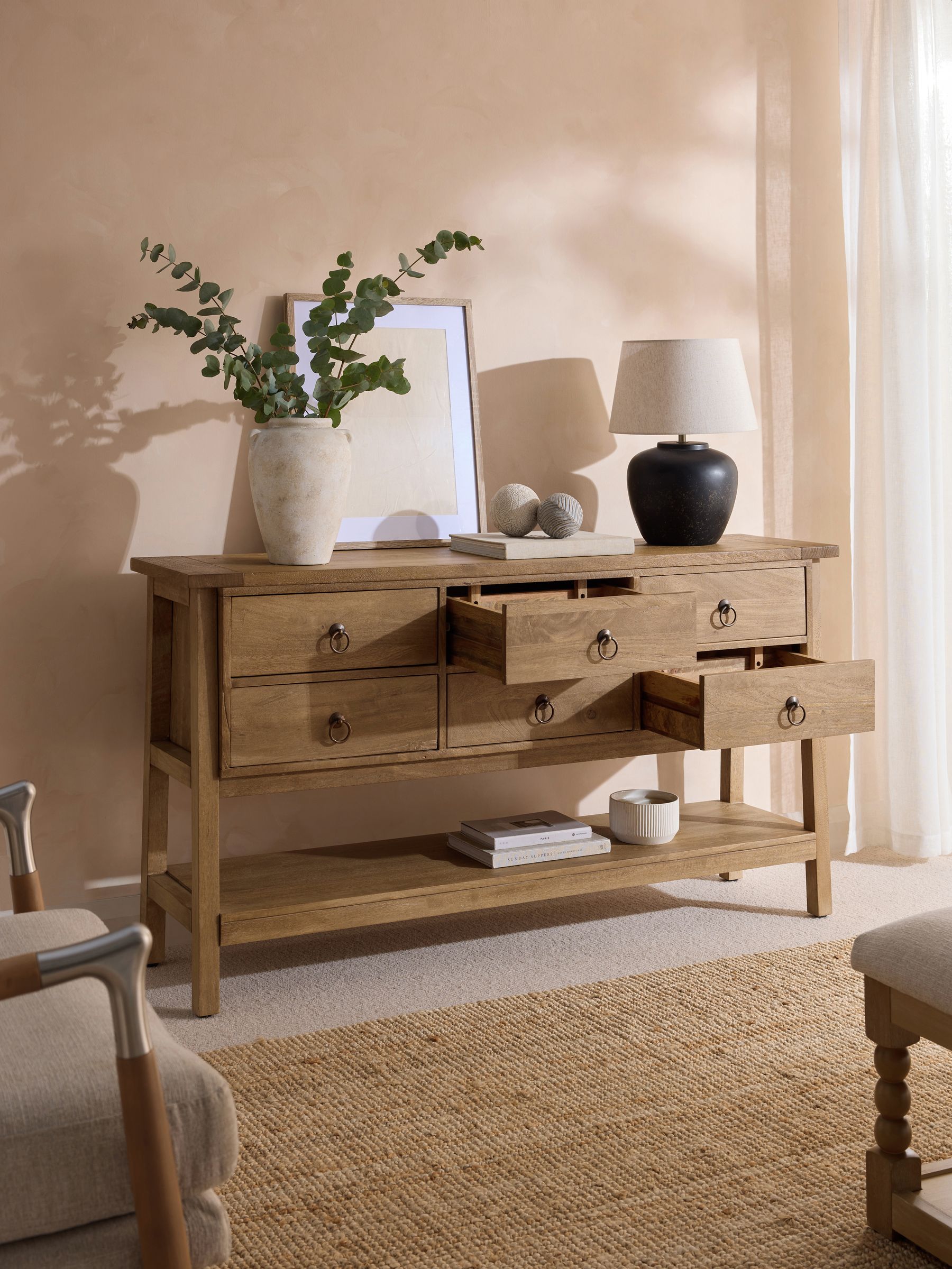 Buy Natural Hector Mango Wood Sideboard from the Next UK online shop