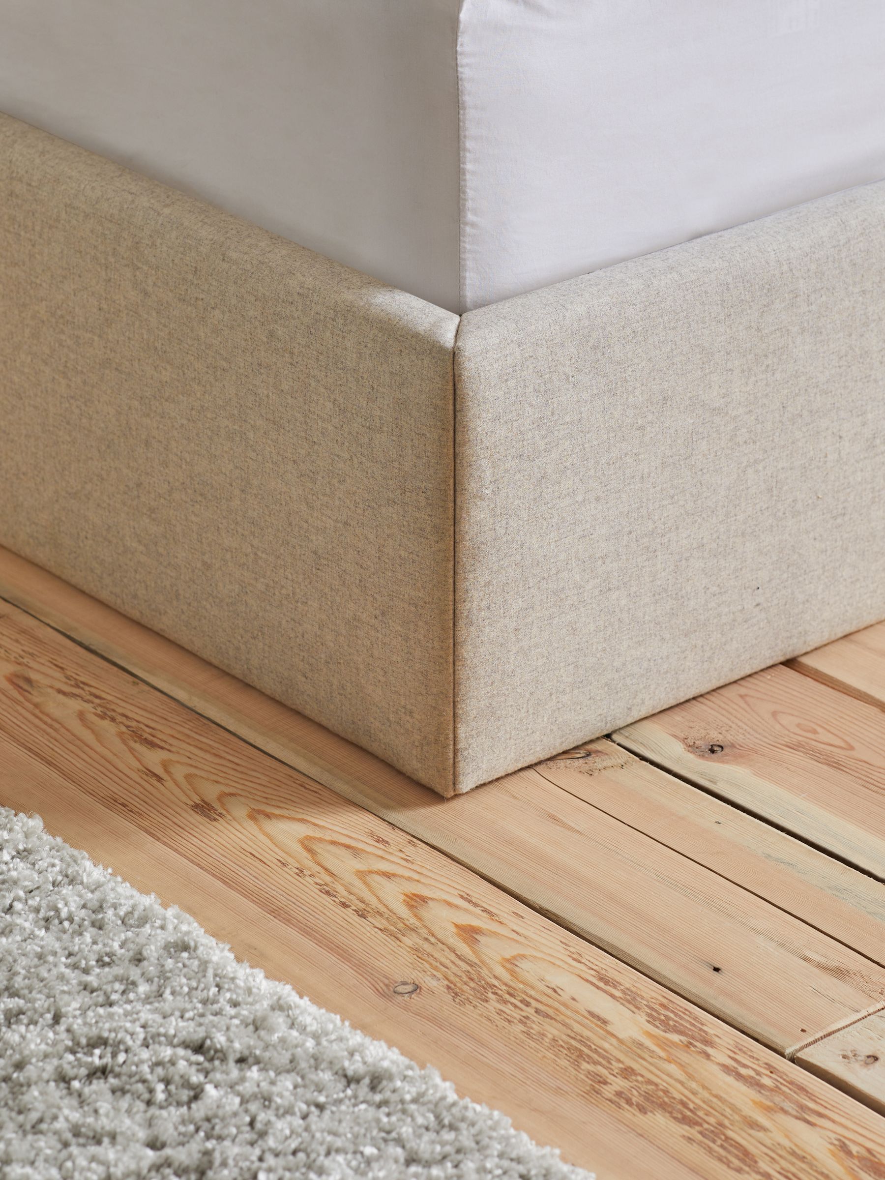 Buy Wool Blend Natural Stone Winslow Upholstered Ottoman Storage Bed Frame from the Next UK online shop