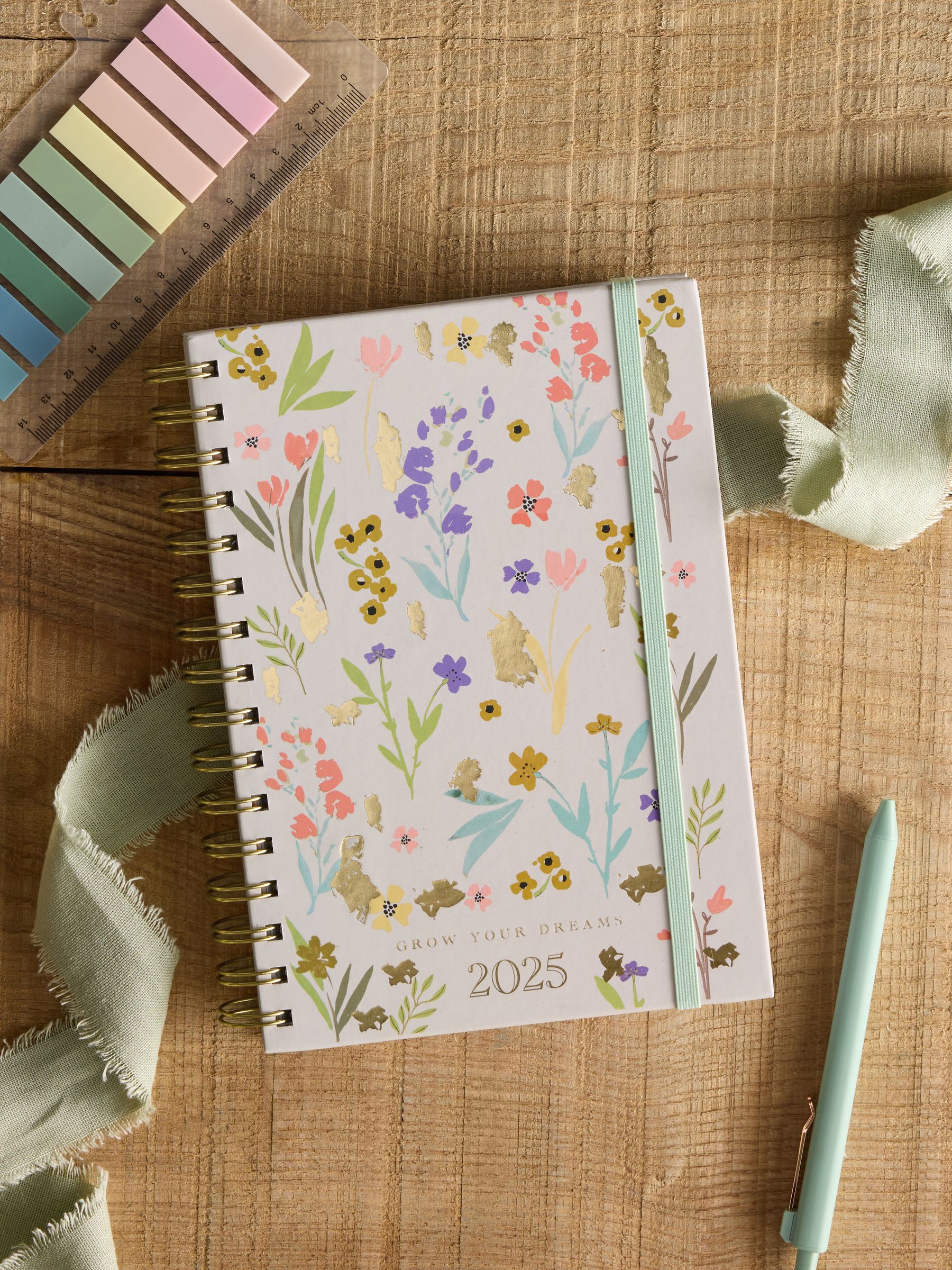 Buy Gold Floral 2025 Organiser from the Next UK online shop