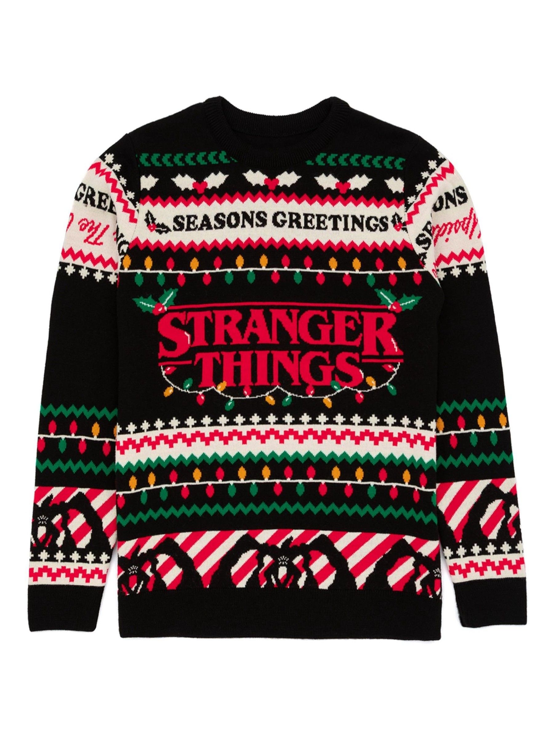 Buy Vanilla Underground Black Stranger Things Mens Licensed Adult ...