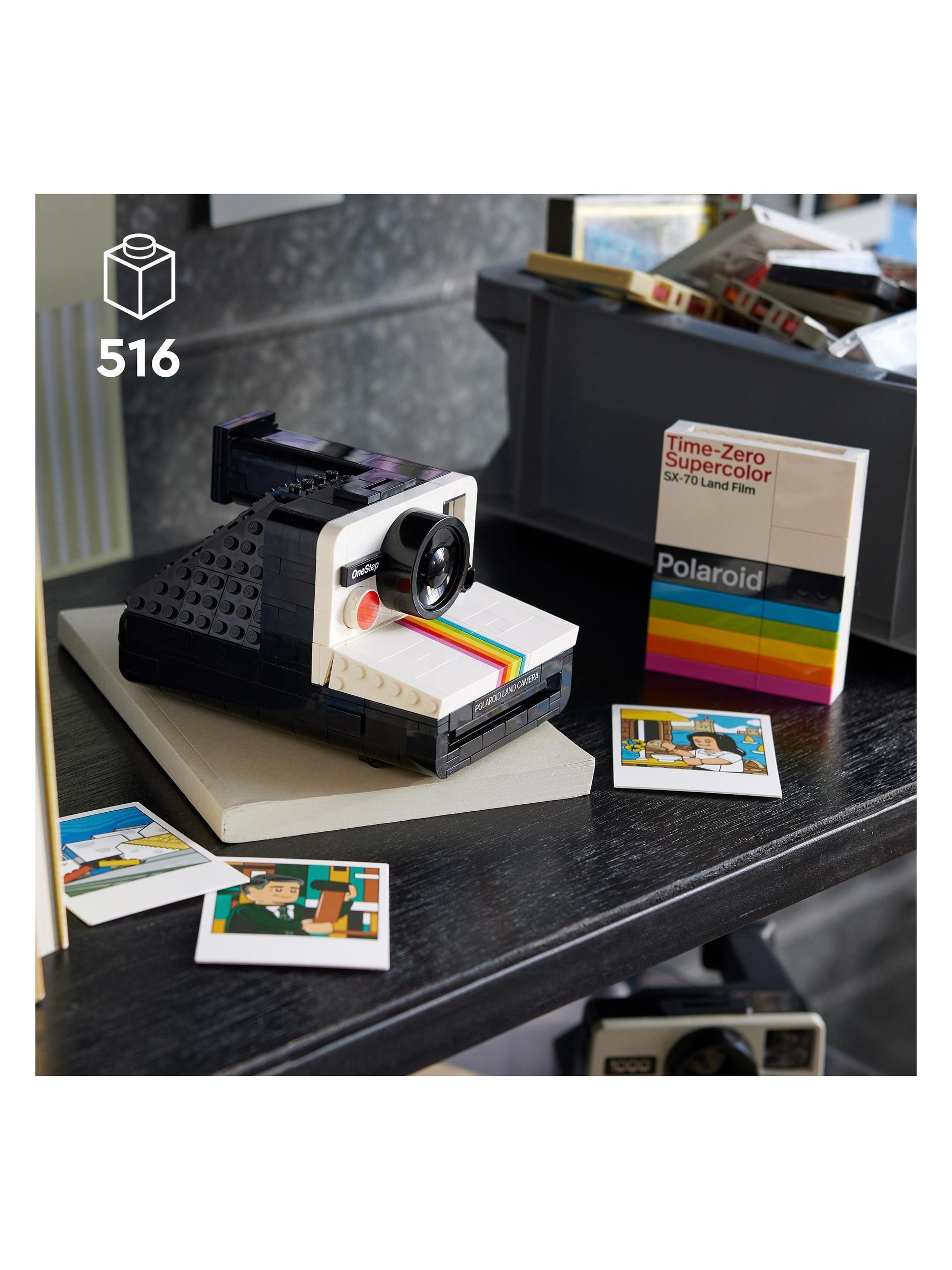Buy LEGO Ideas Polaroid OneStep SX70 Camera Adults Set 21345 from the ...