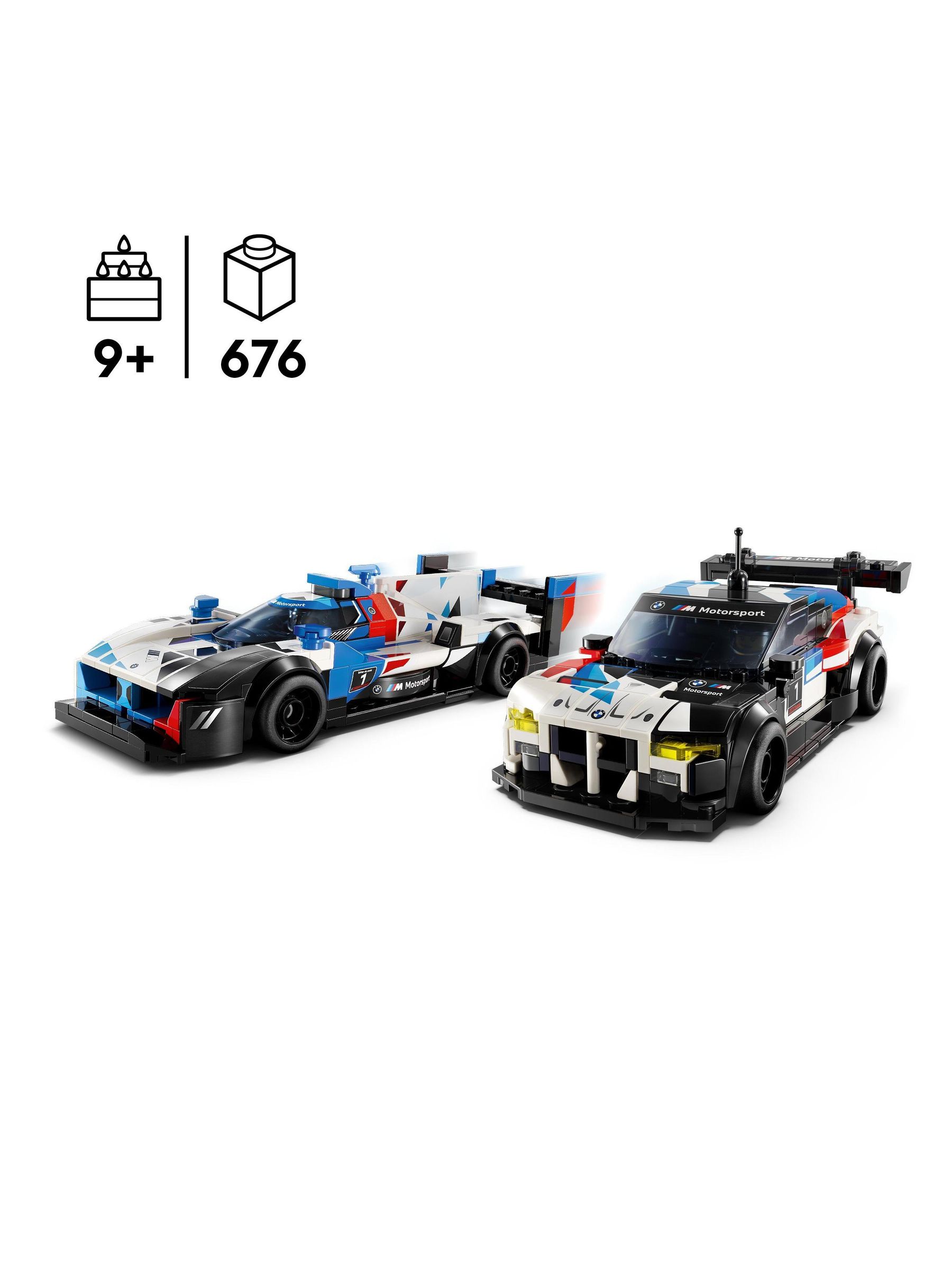 Buy LEGO Speed Champions BMW M4 GT3 and BMW M Hybrid V8 Race Car 76922 ...