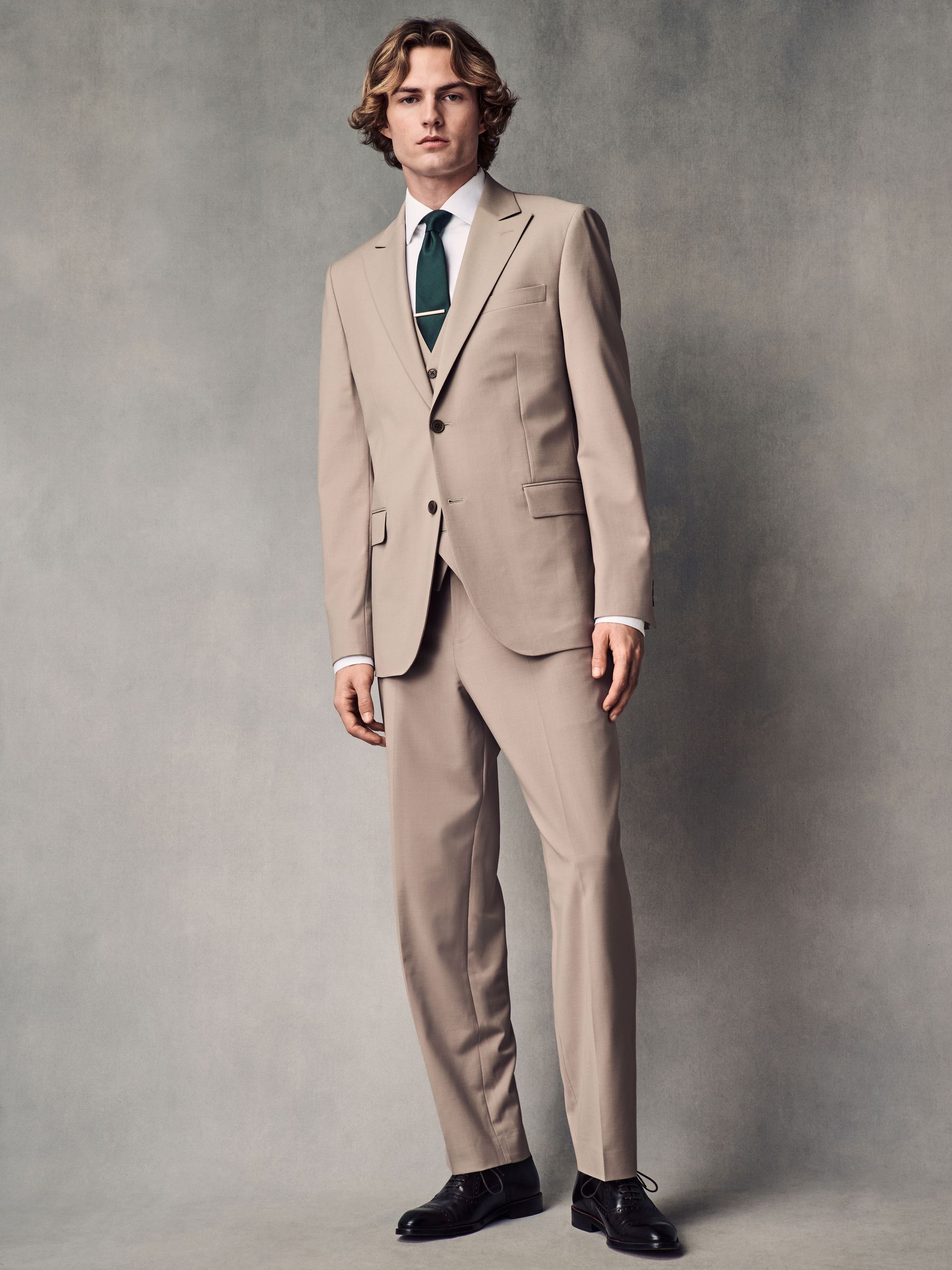 Buy Stone N. Premium Slim Fit Wool Blend Motionflex Suit Jacket from ...