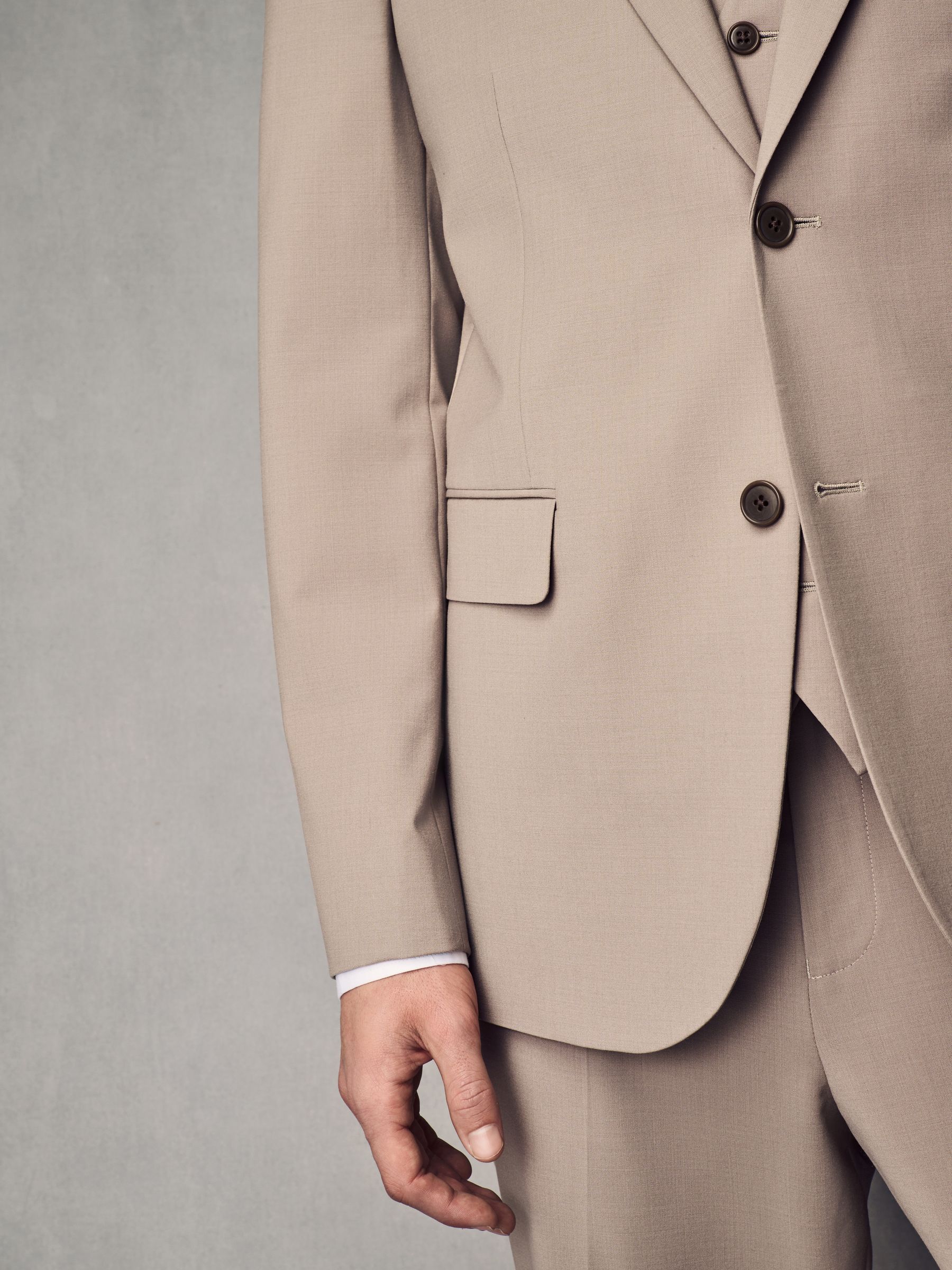 Buy Stone N. Premium Slim Fit Wool Blend Motionflex Suit Jacket from ...
