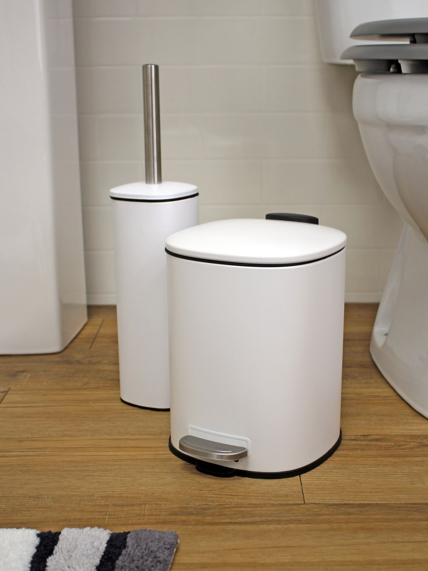 Buy Showerdrape White Capri Toilet Brush And Bin Set from the Next UK ...