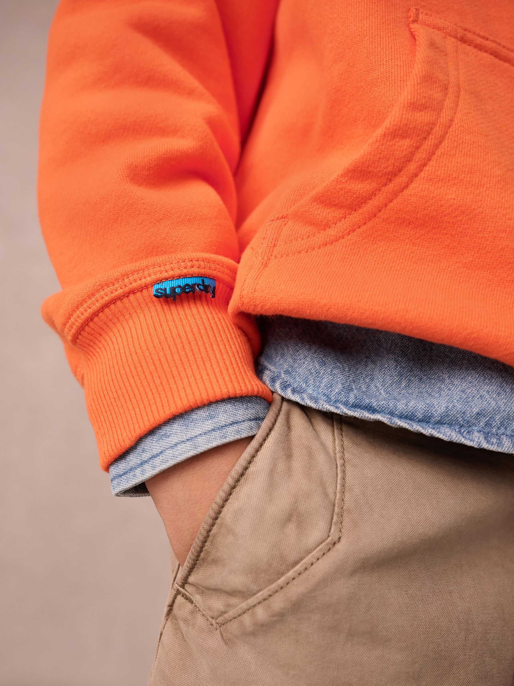 Buy Superdry Orange Essentials Hoodie from the Next UK online shop