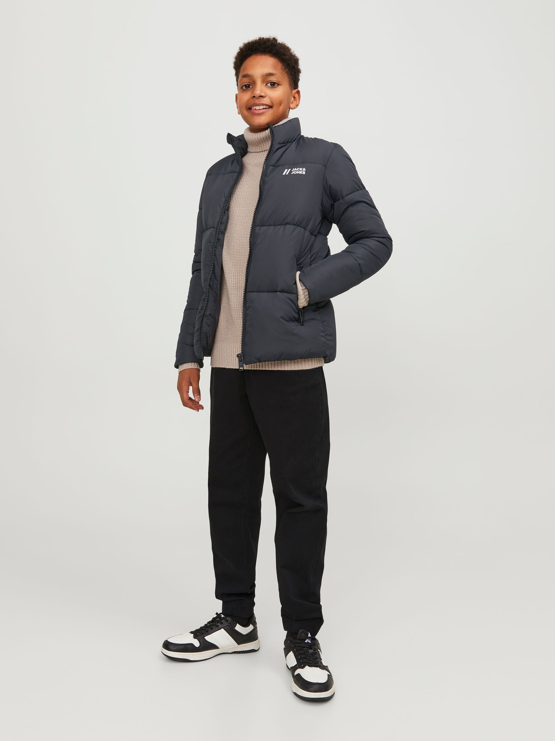 Buy JACK & JONES JUNIOR Black Padded Jacket from the Next UK online shop