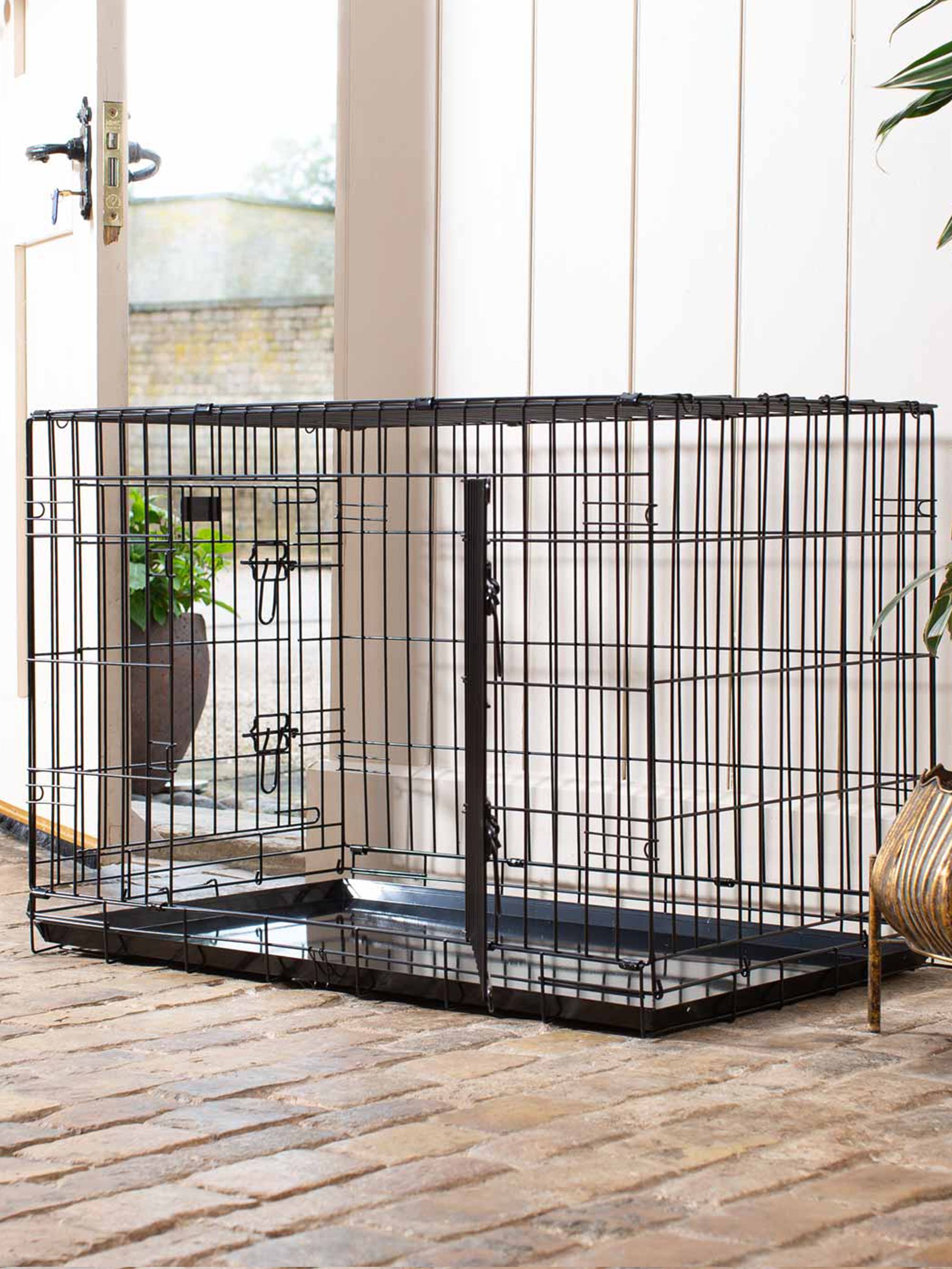 Buy Lords and Labradors Black Heavy Duty Deluxe Dog Crate from the Next ...