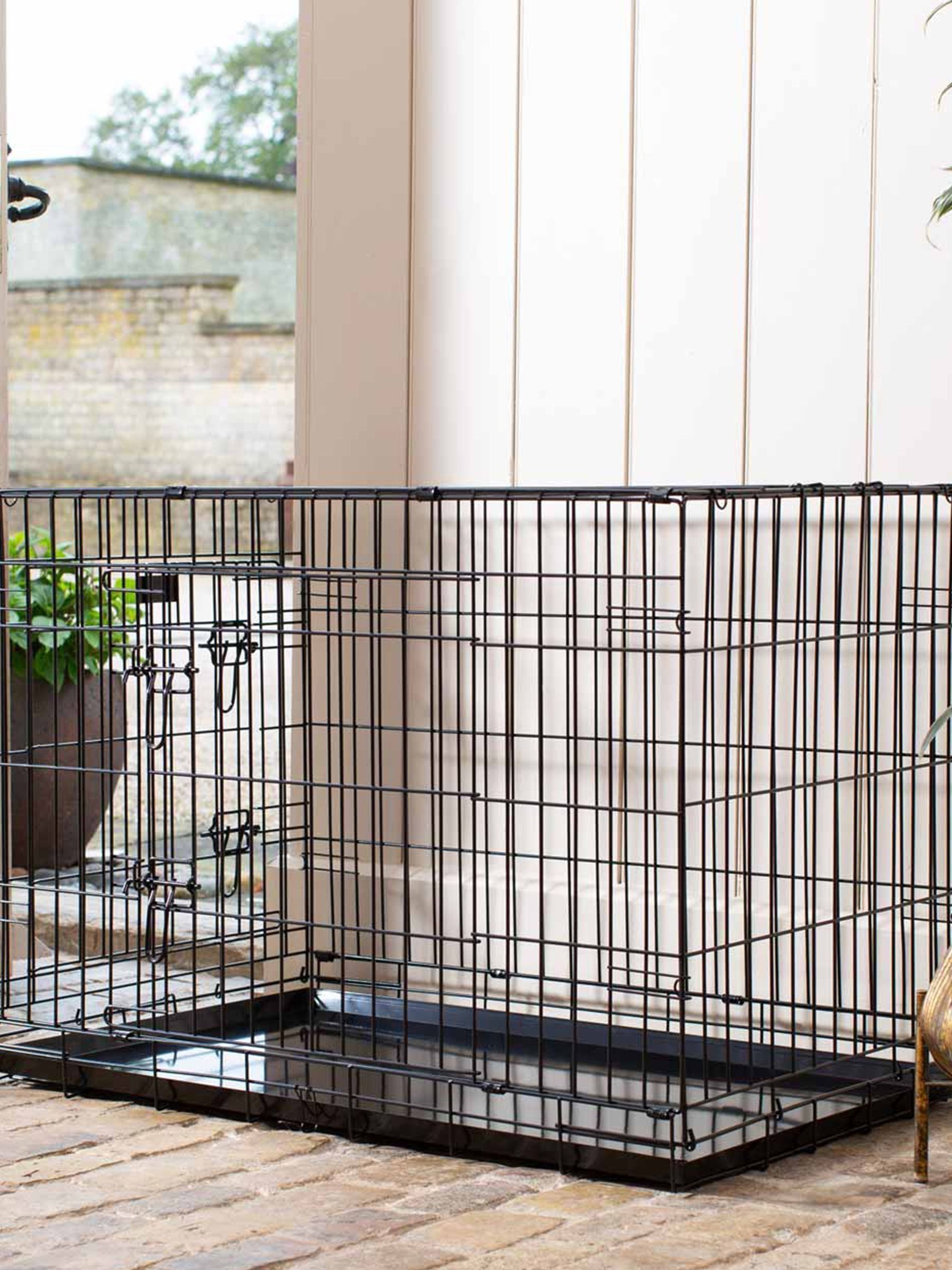 Buy Lords and Labradors Black Heavy Duty Deluxe Dog Crate from the Next ...