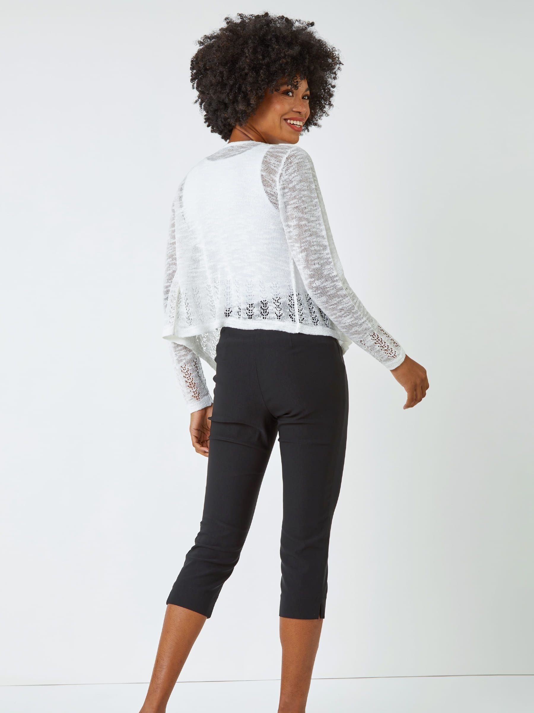 Buy Roman White Lightweight Knitted Shrug from the Next UK online shop