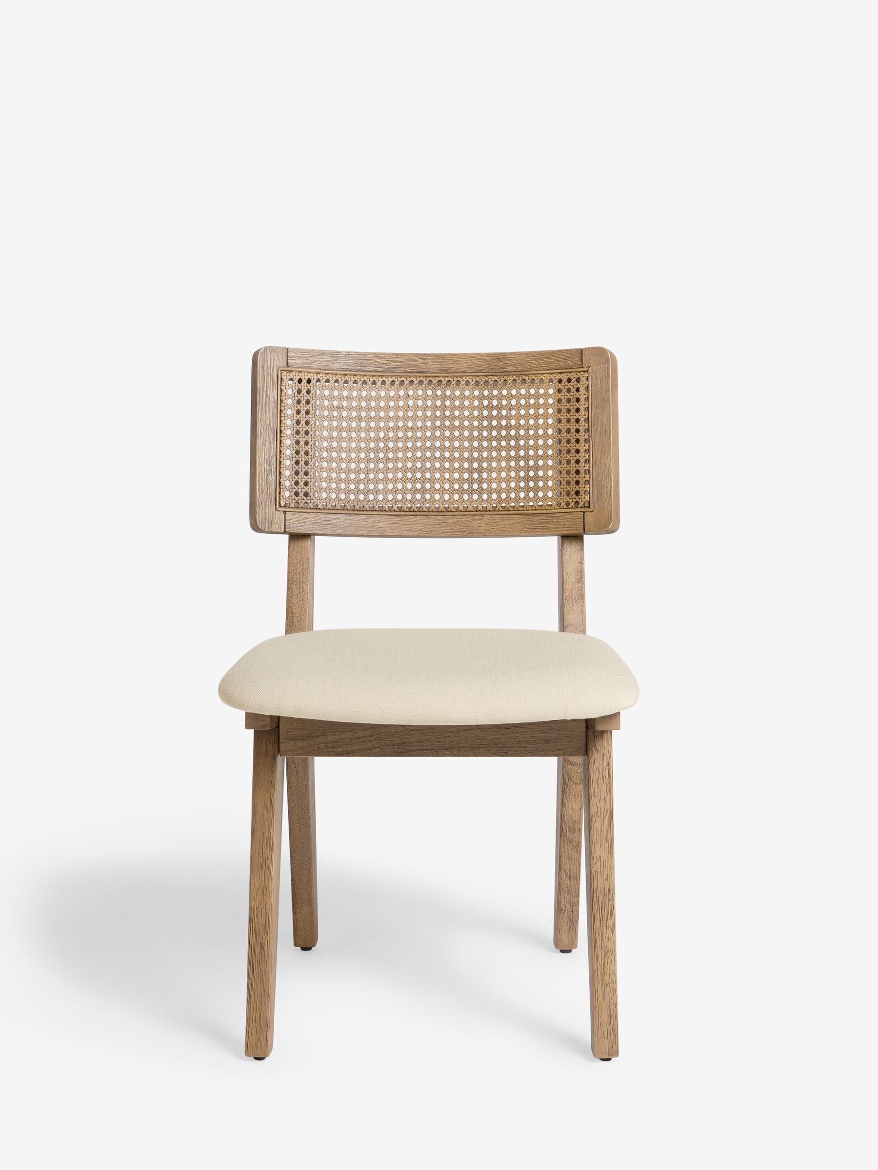 Buy Set of 2 Contemporary Tweed Linen Natural Mid Wood Leg Abel Dining ...