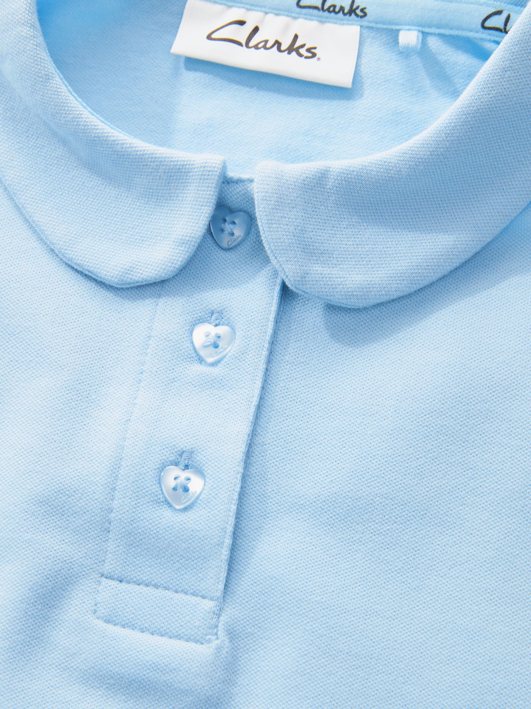 Buy Clarks Blue Short Sleeve School polo Shirts 2 Pack from the Next UK ...