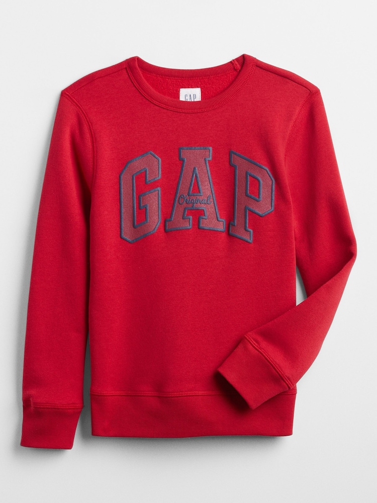 Buy Gap Red Crew Neck Logo Sweatshirt (4-13yrs) from Next Ireland