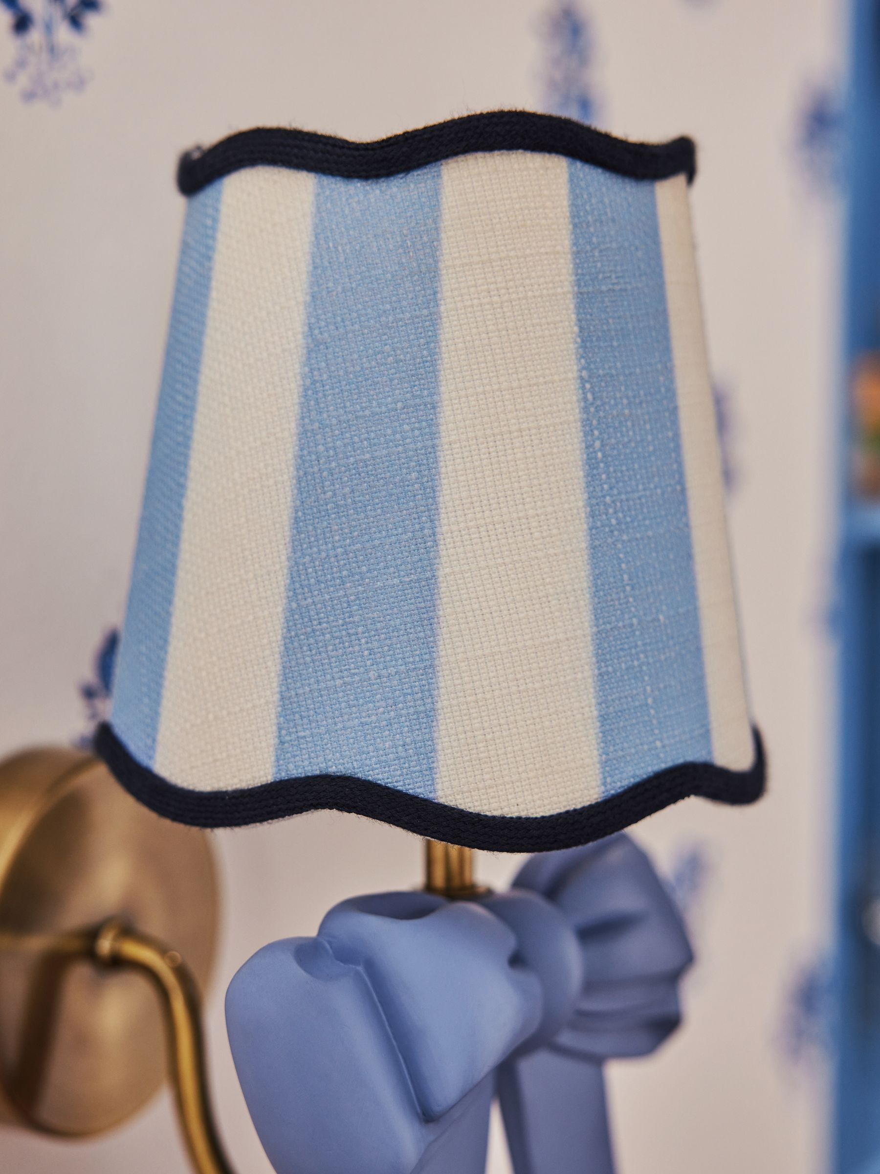 Buy Cath Kidston Blue/White Stripe Canopy Bow Wall Light from the Next ...