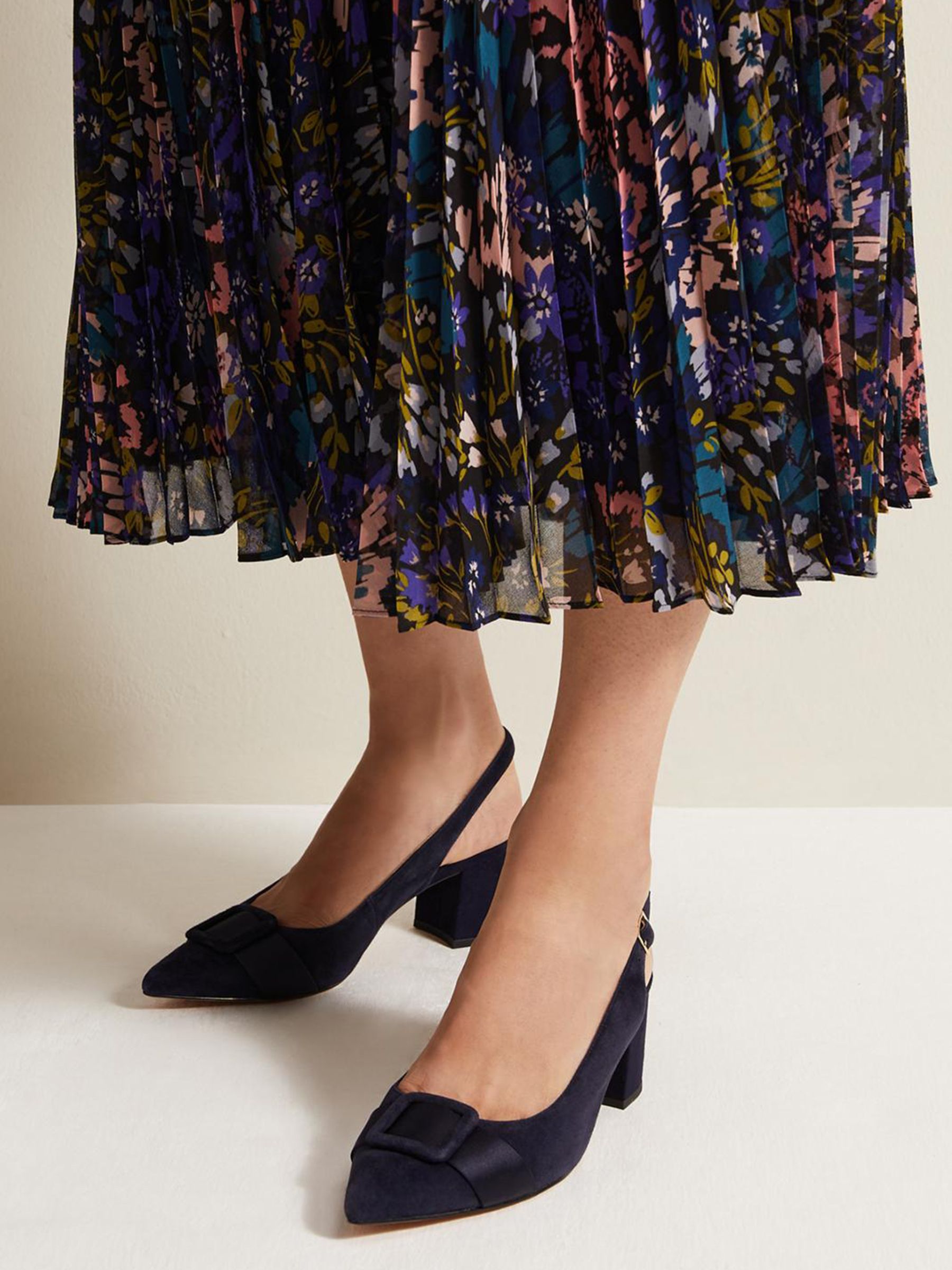 Buy Phase Eight Blue Suede Slingback Heels from the Next UK online shop