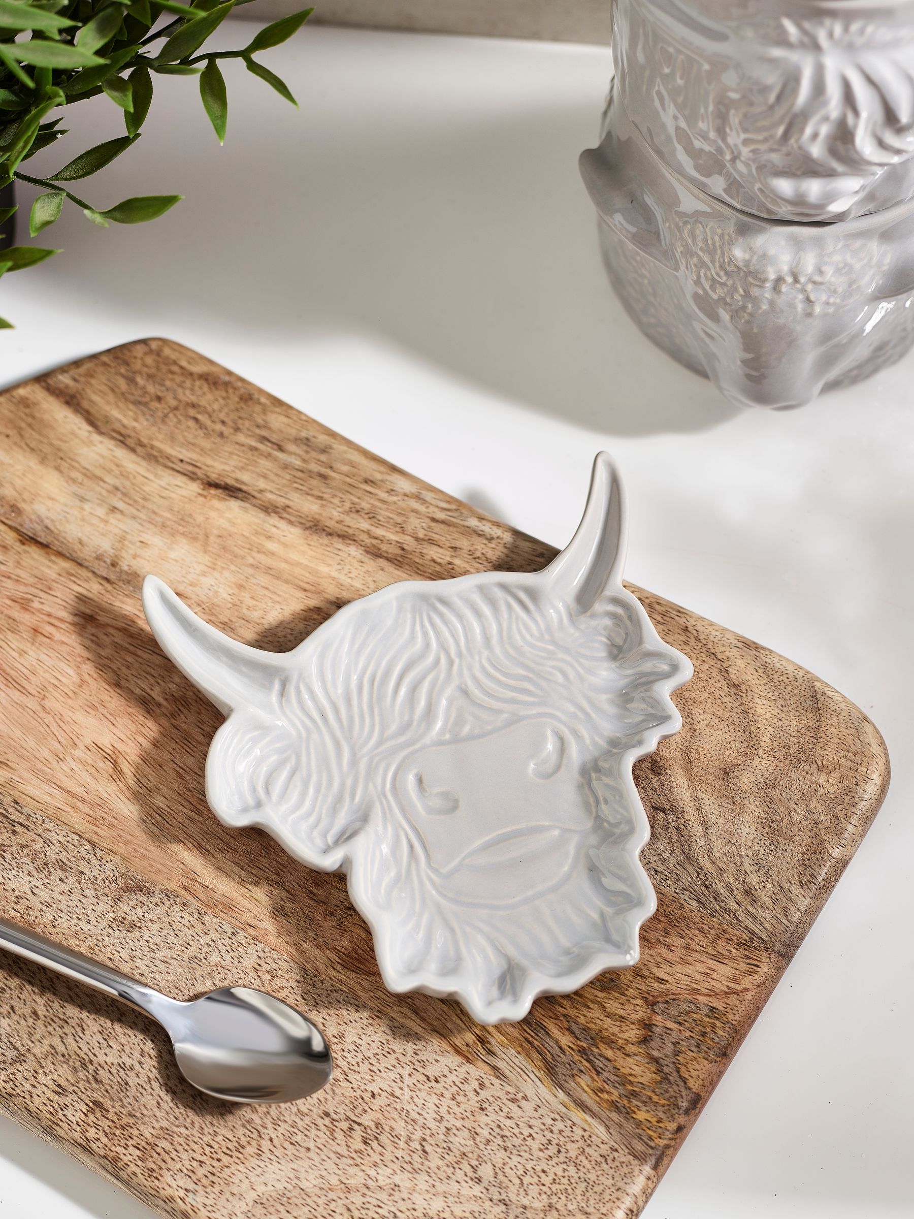 Buy Grey Hamish The Highland Cow Spoon Rest from the Next UK online shop