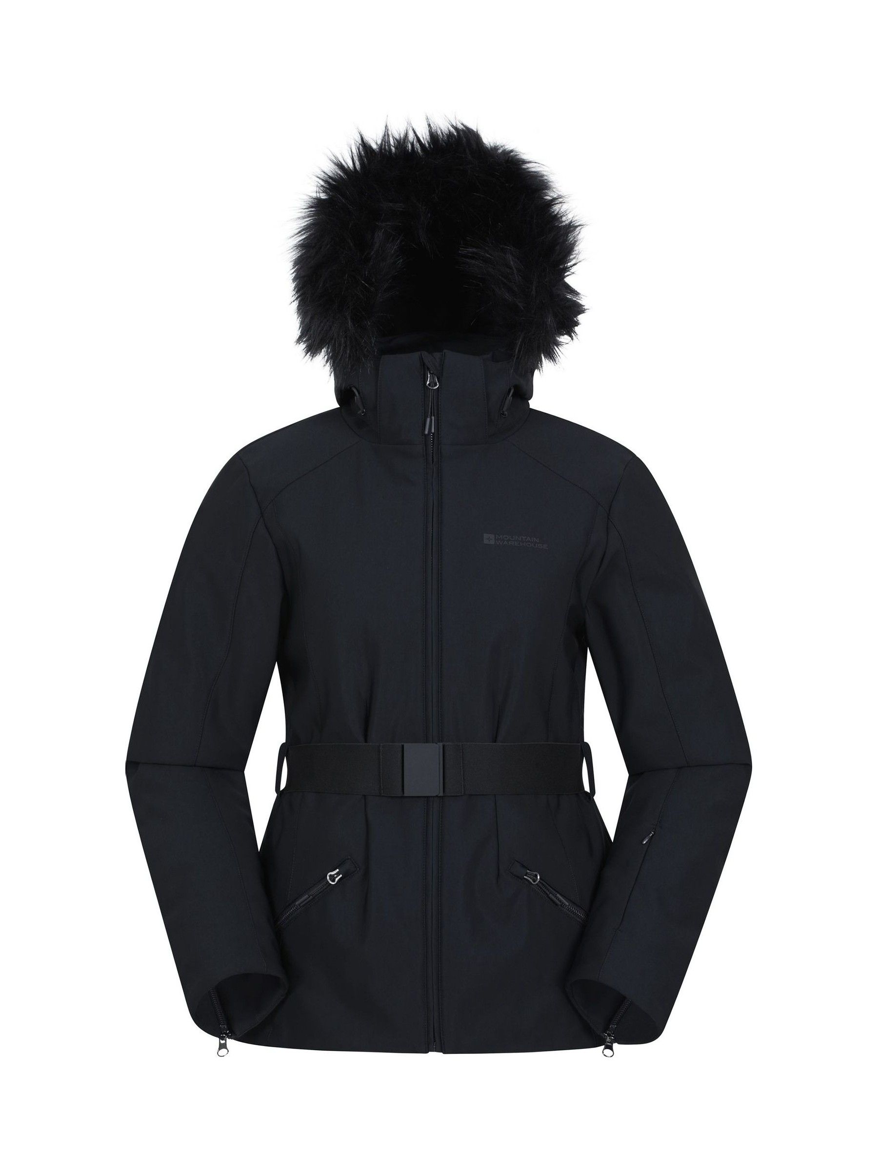 Buy Mountain Warehouse Black Womens Swiss Recco Snow Ski Jacket from ...