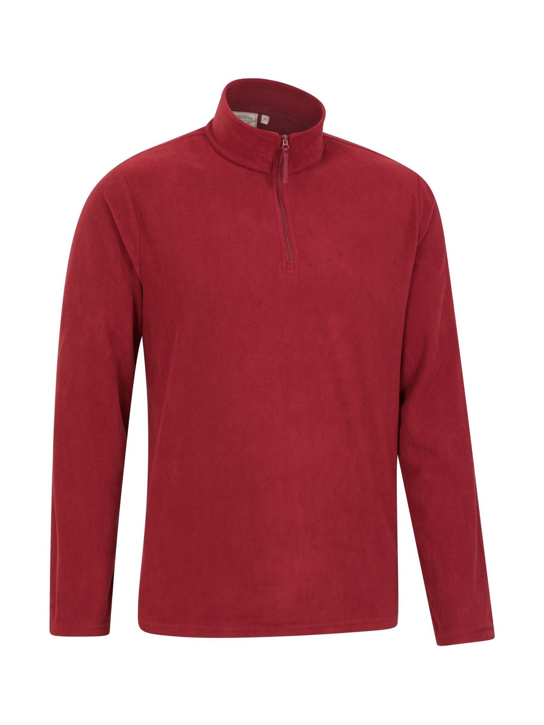 Buy Mountain Warehouse Red Mens Camber II Half Zip Quick Drying Fleece ...