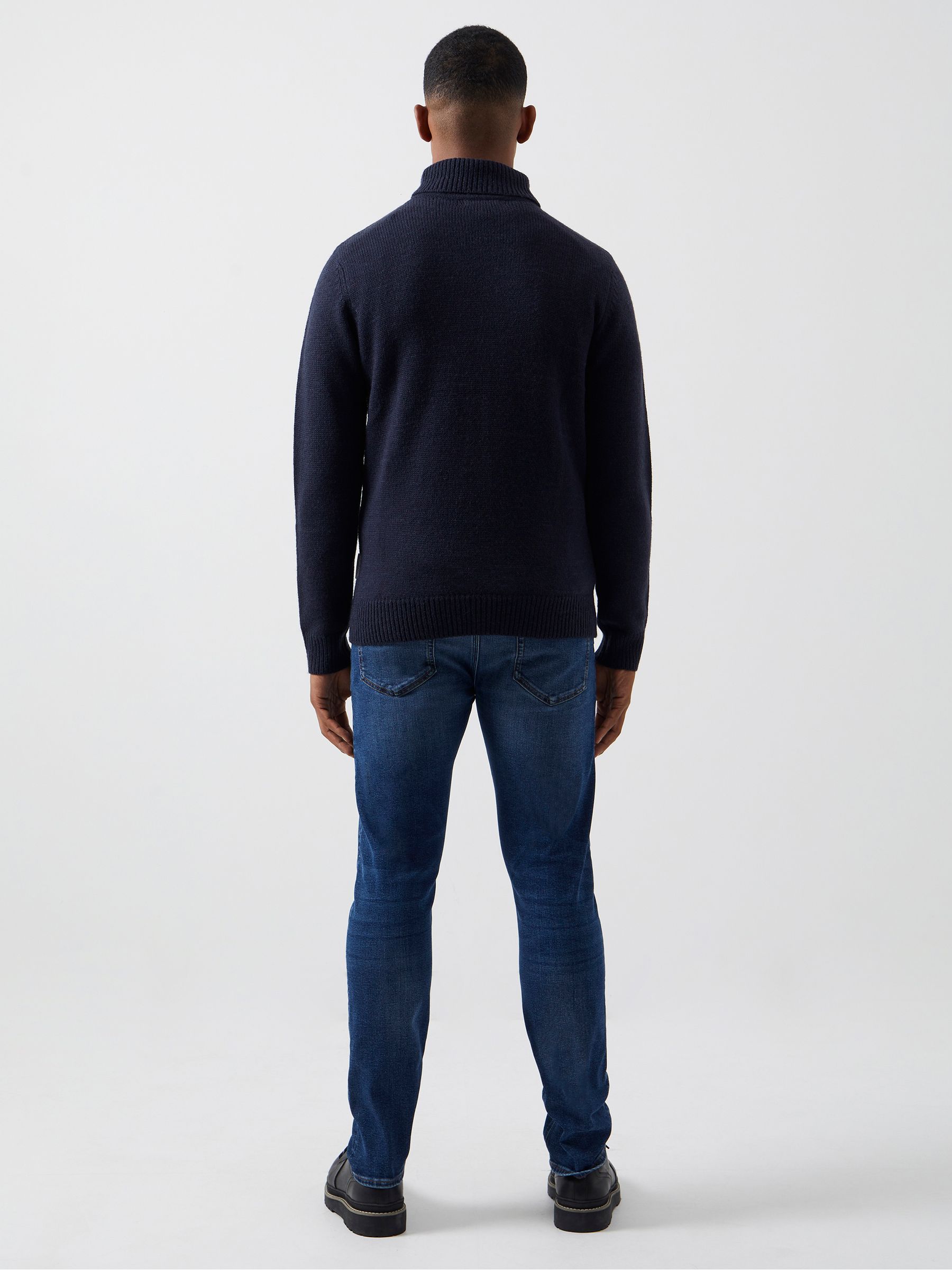 Buy French Connection Blue Roll Neck Knit Jumper from the Next UK ...
